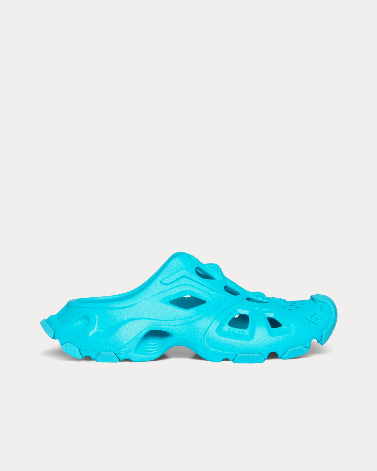 Balenciaga HD Mule Rubber Blue Slip Ons - Sneak in Peace
