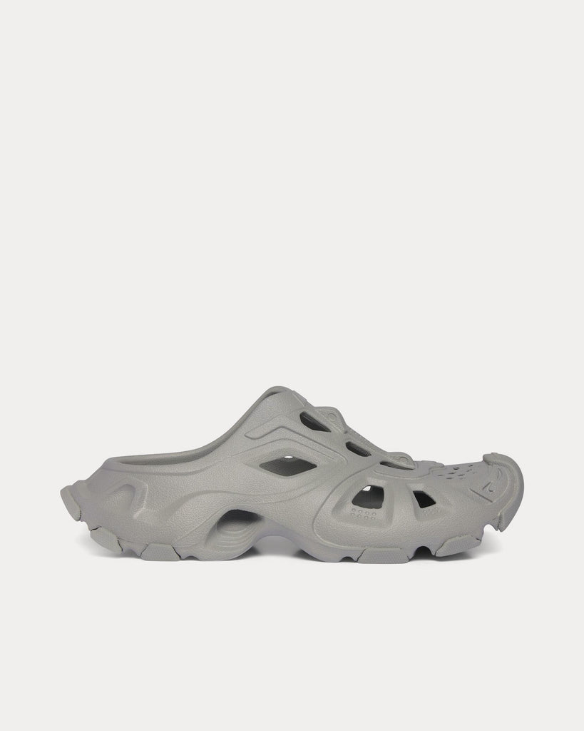 Balenciaga HD Mule Rubber Grey Slip Ons - Sneak in Peace
