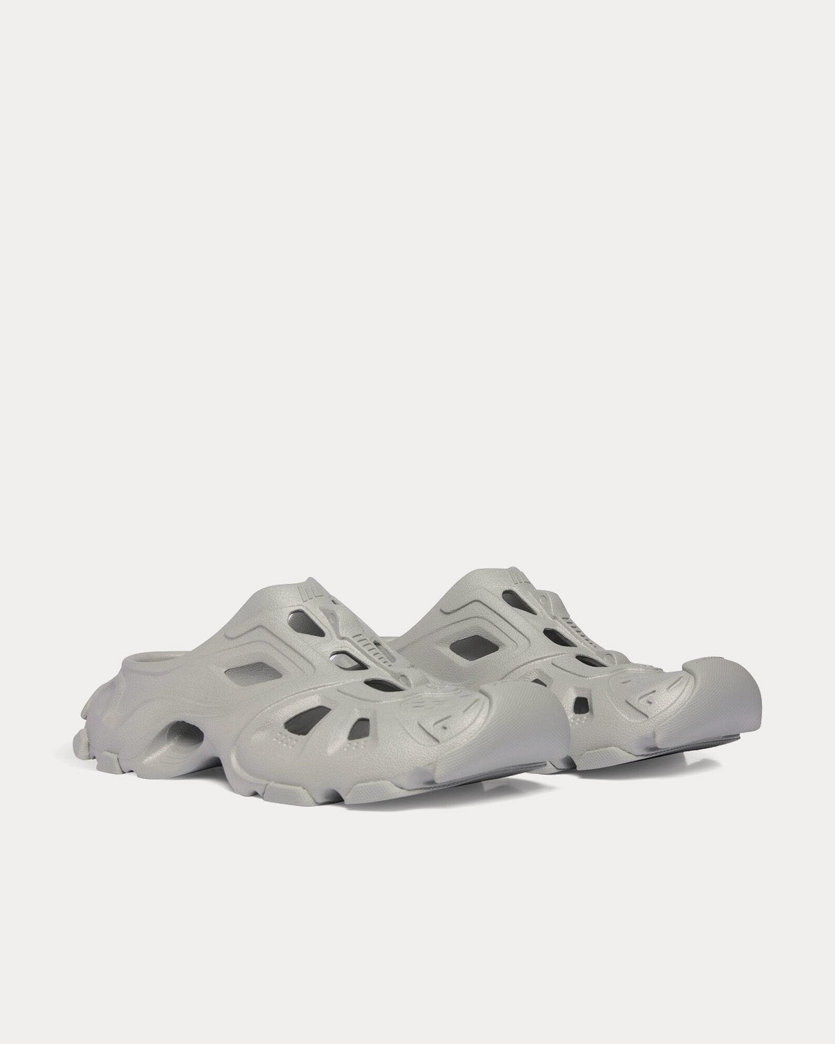 Balenciaga HD Mule Rubber Grey Slip Ons - Sneak in Peace