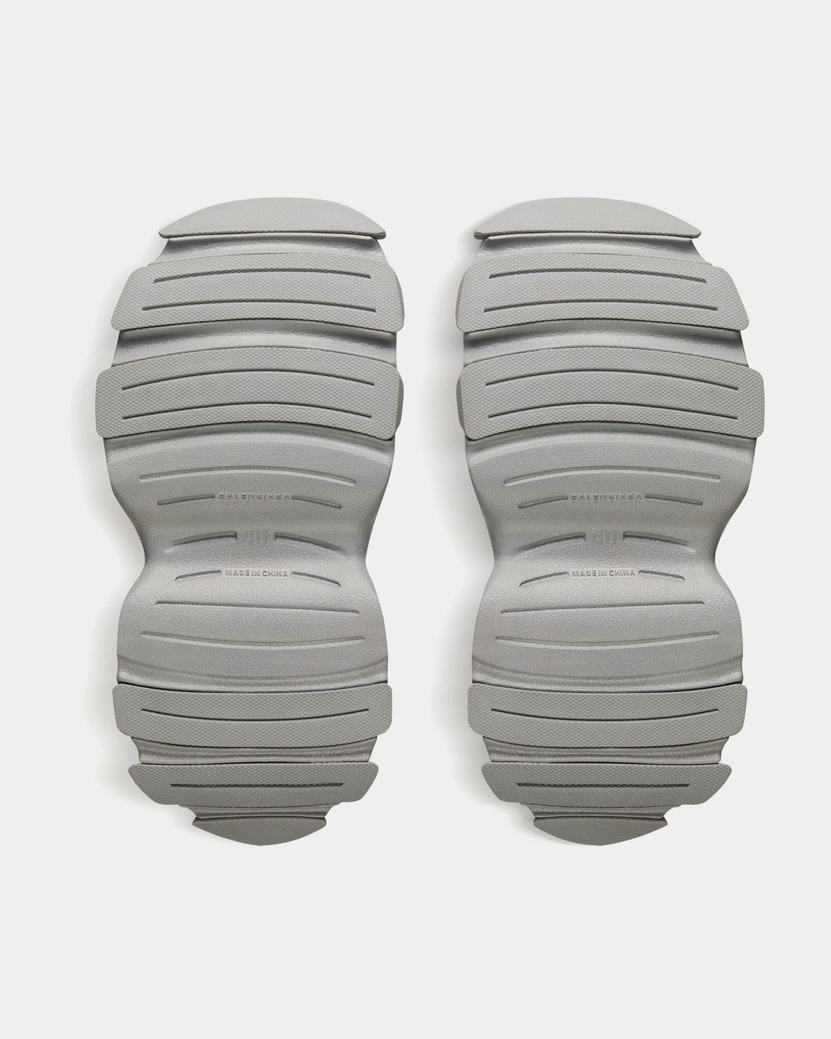 Balenciaga HD Mule Rubber Grey Slip Ons - Sneak in Peace