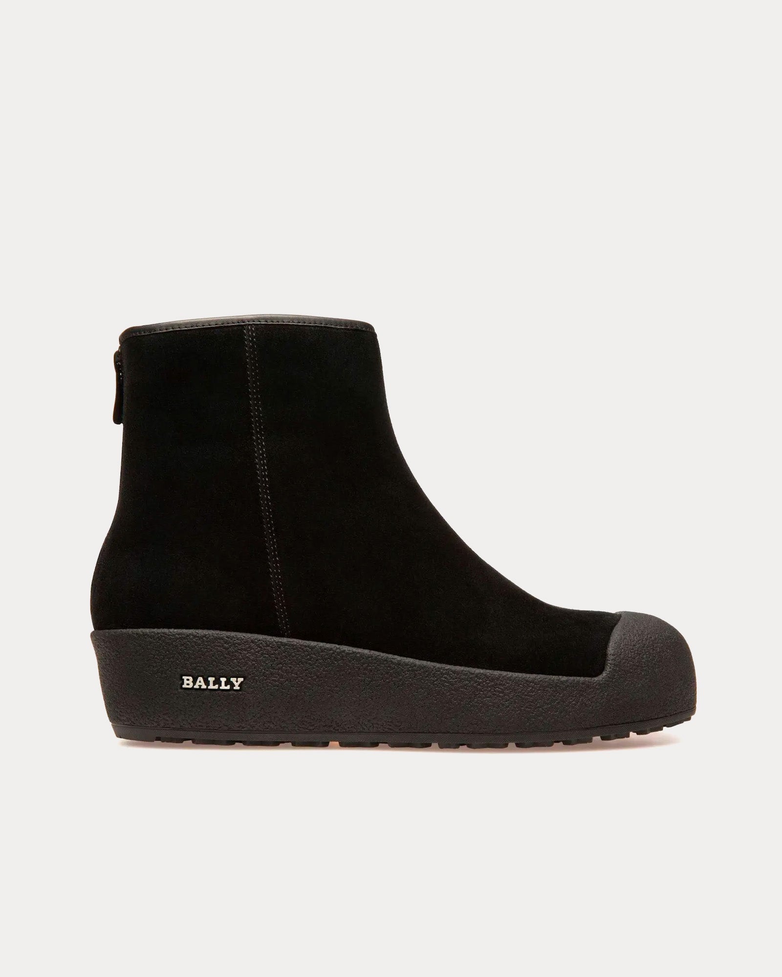 Bally Men's Guard II Leather Black Snow Boots