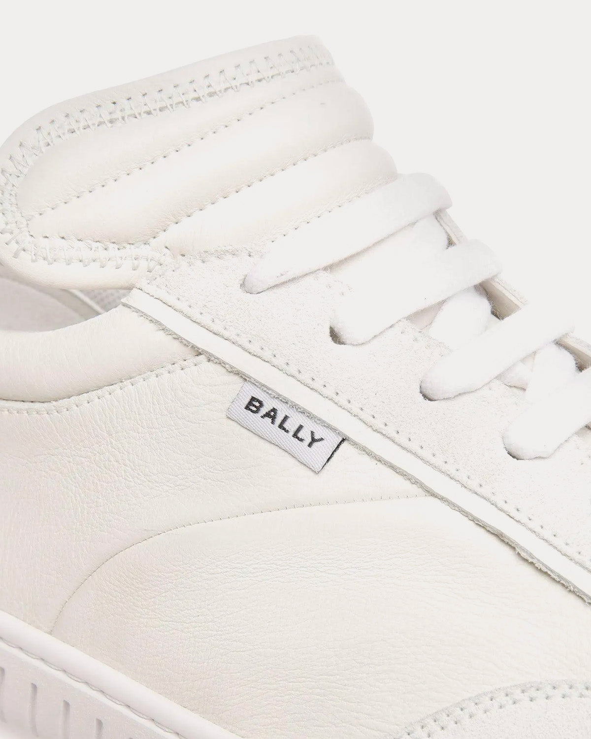 Bally Player Leather & Suede White Low Top Sneakers - Sneak in Peace