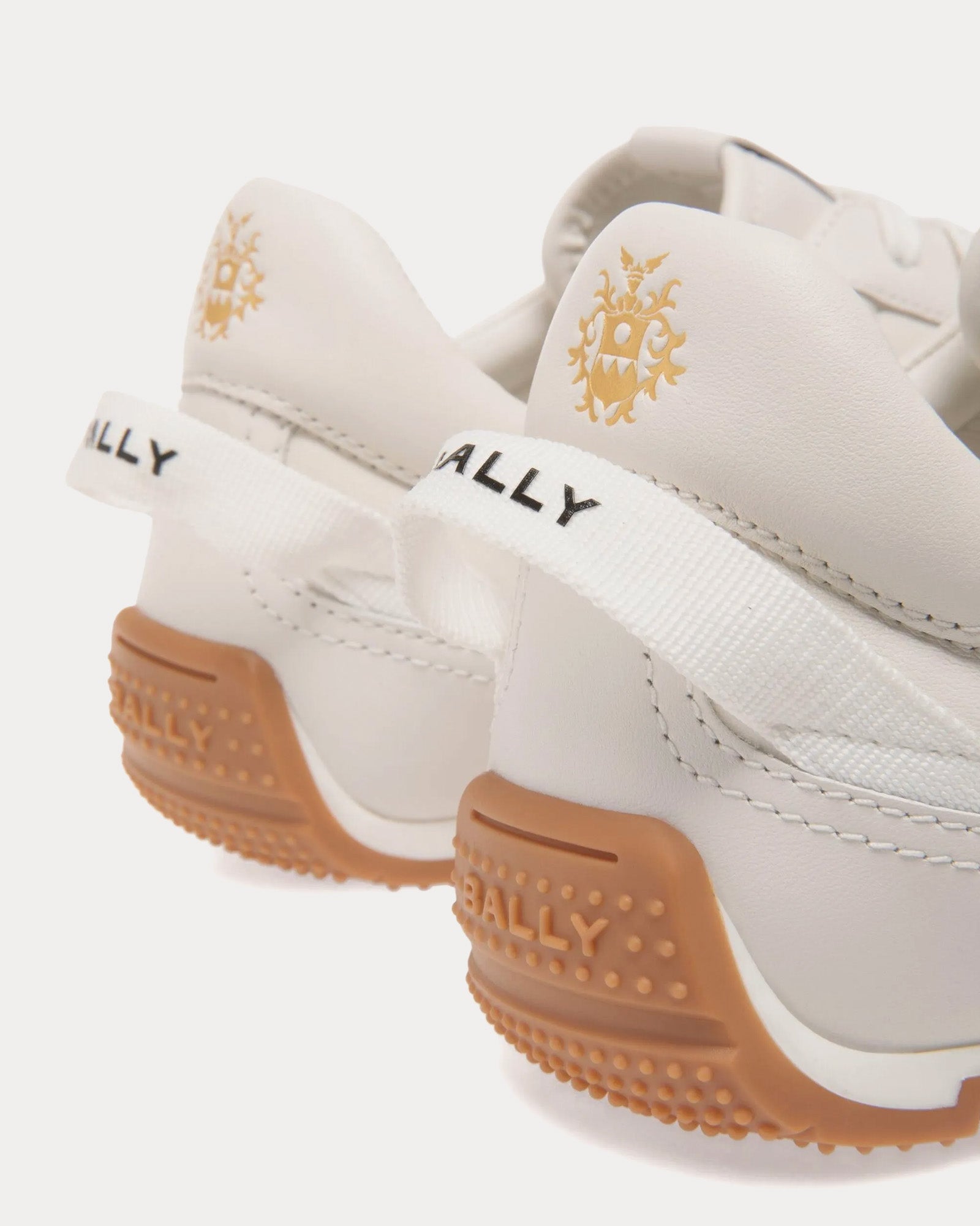 Bally Men's Quarry Leather White Low Top Sneakers & Trainers