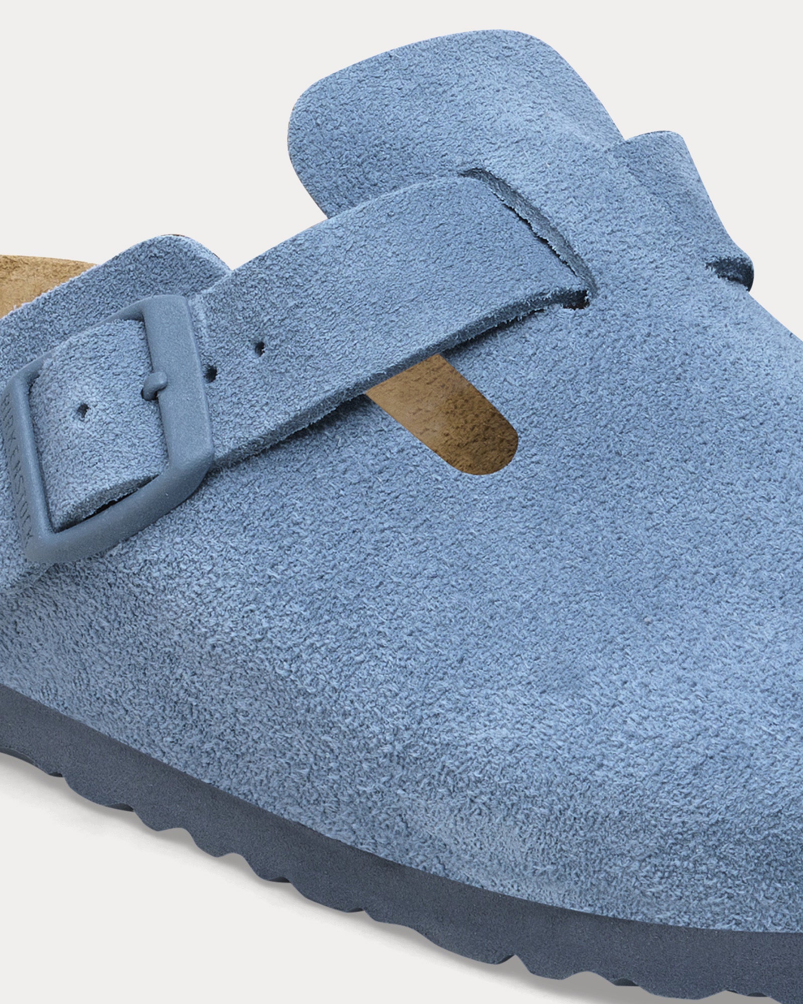 Birkenstock Women's Boston Suede Leather Elemental Blue Clogs