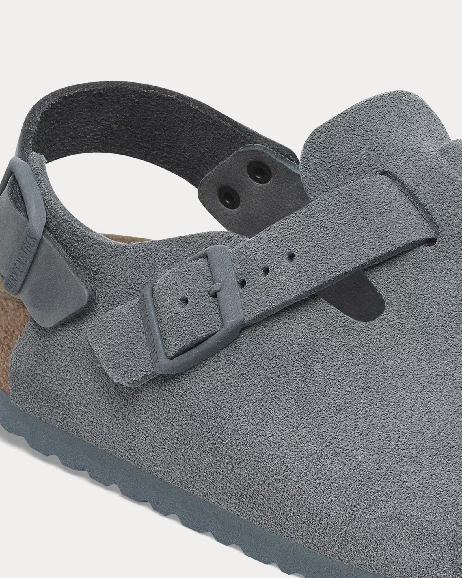 Birkenstock Unisex Tokio Suede Basalt Grey Clogs