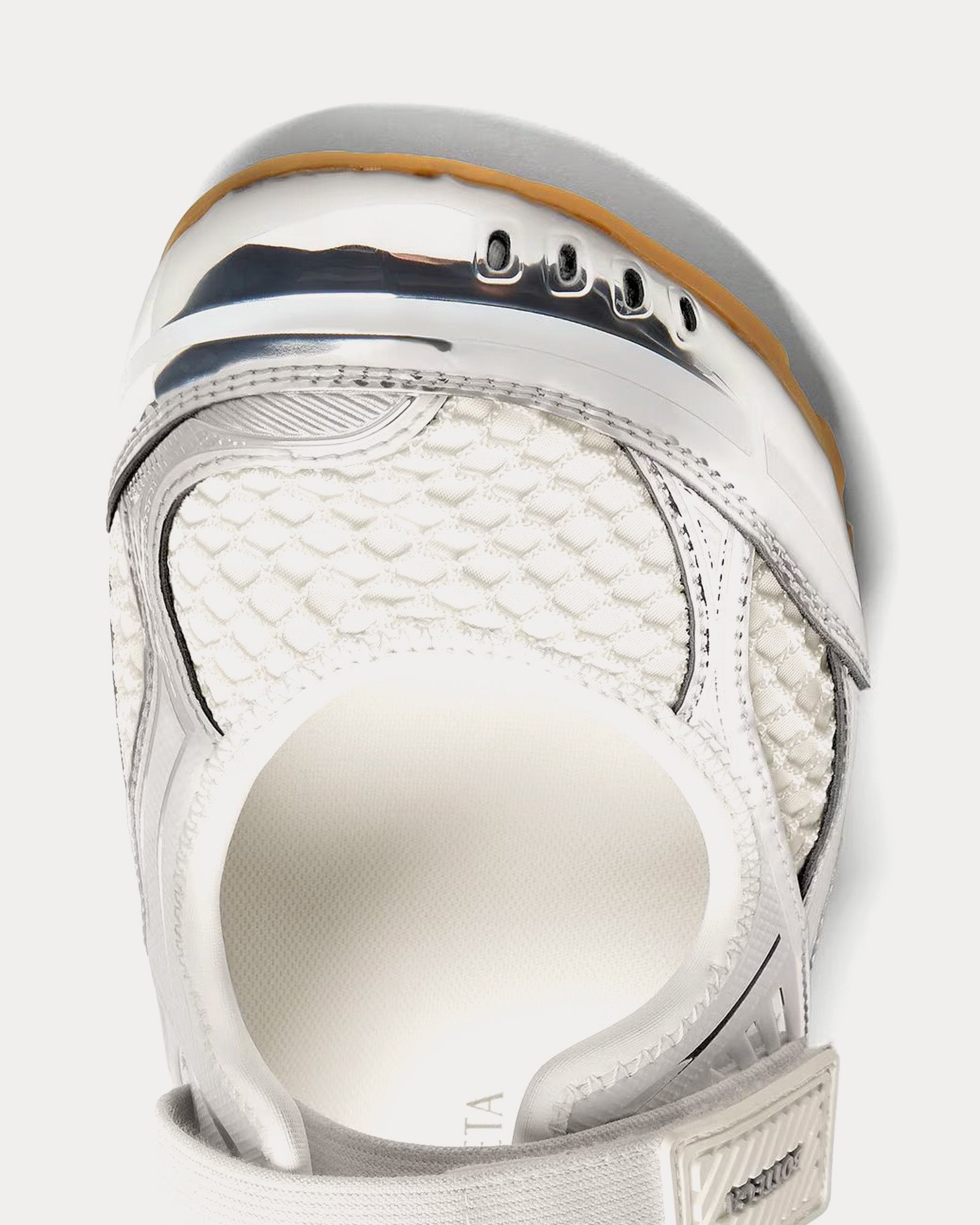 Bottega Veneta Women's Orbit Flash Mary-Jane Silver / White / Optic ...