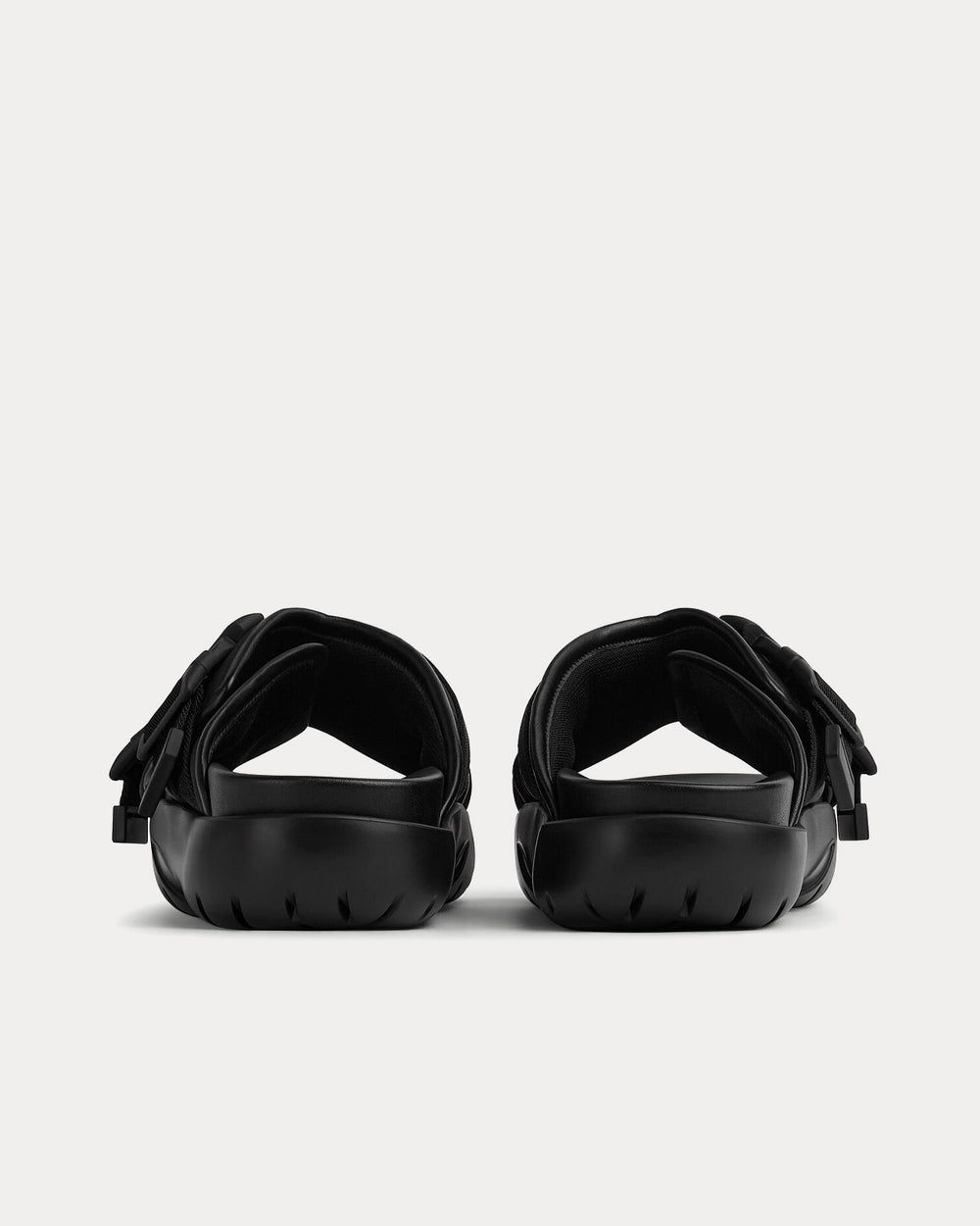 Bottega Veneta Snap Slide Black Sandals - Sneak in Peace
