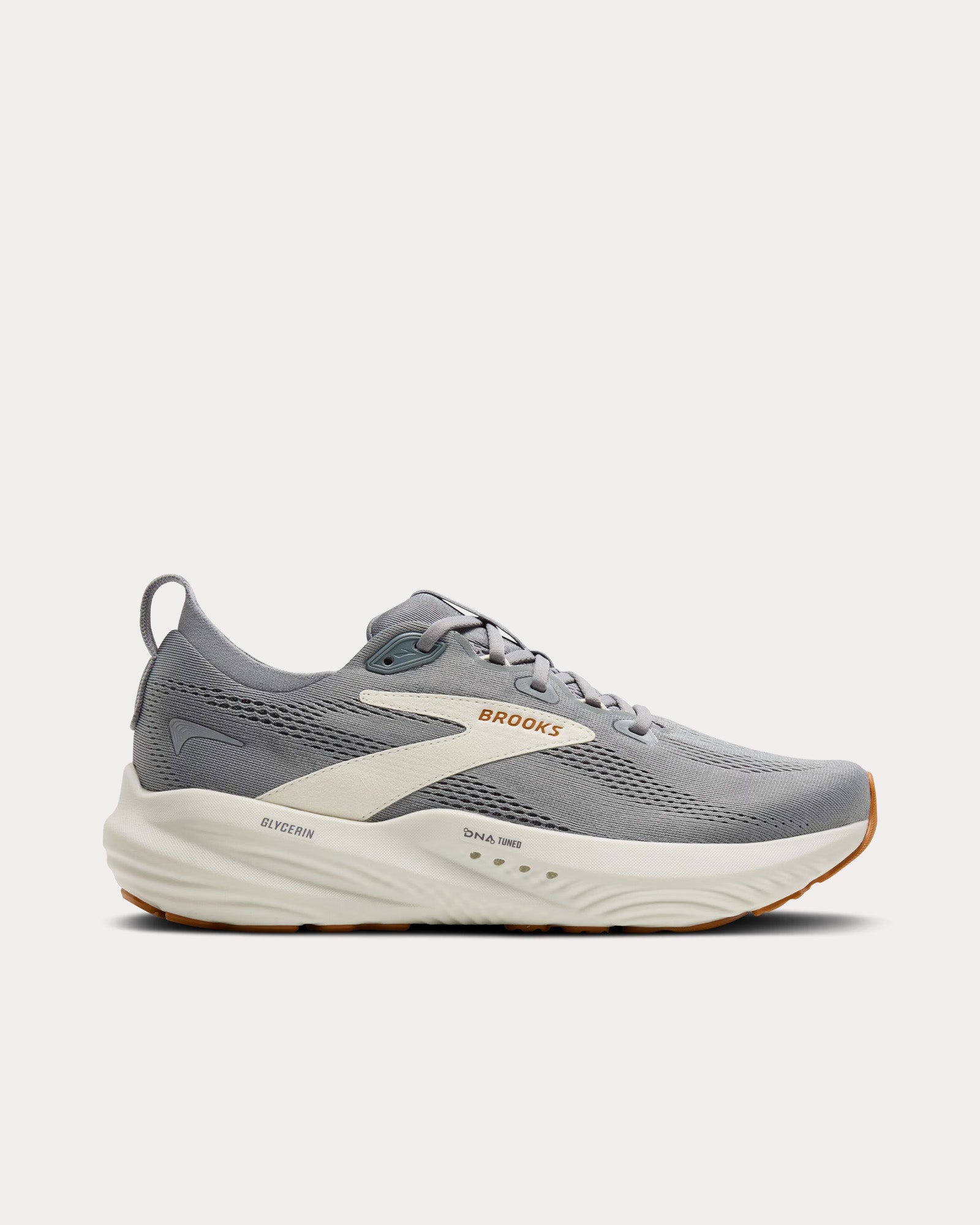 Brooks Running Men's Glycerin 22 Primer Gray / Gray / Honey Ginger ...