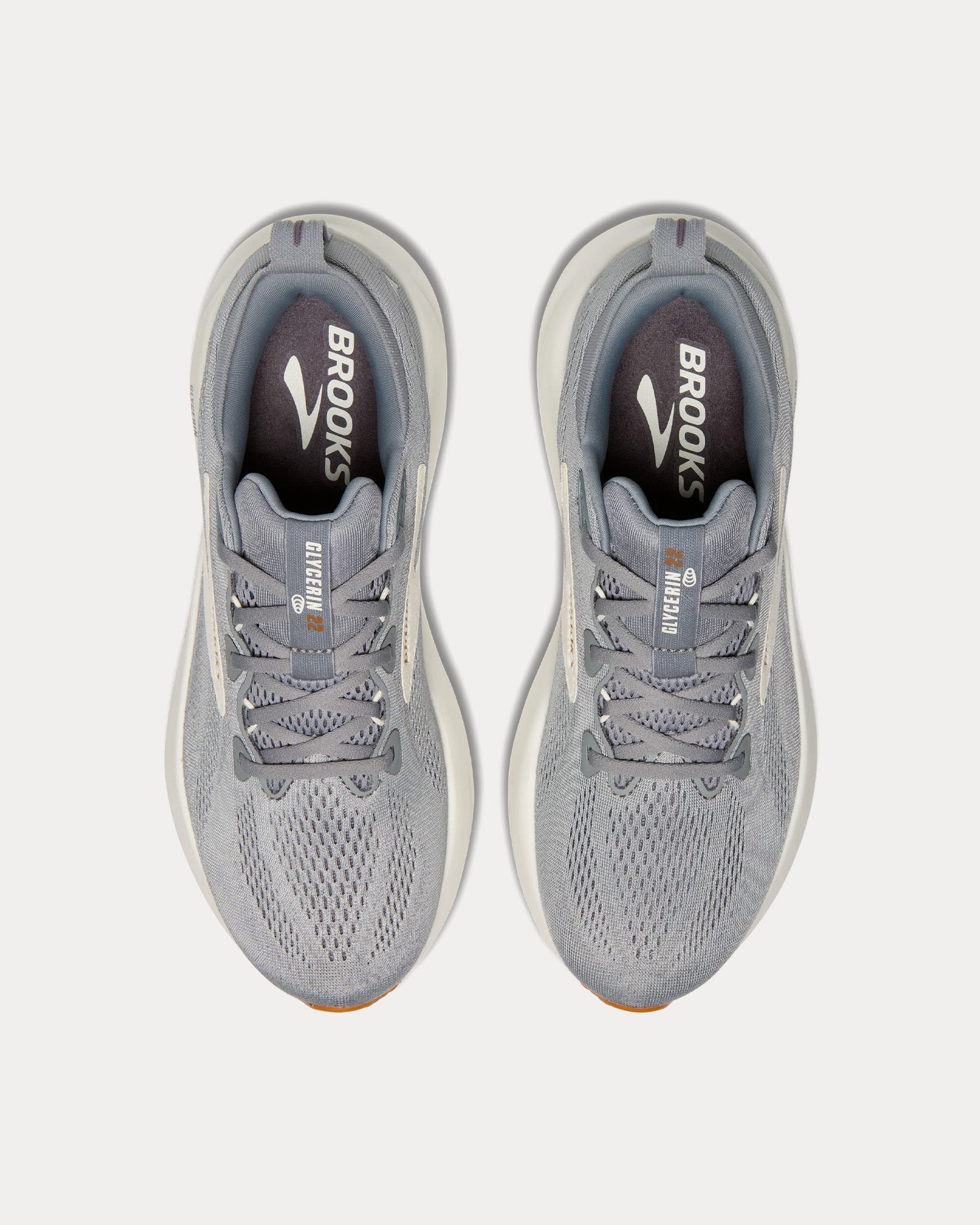 Brooks Running Men's Glycerin 22 Primer Gray / Gray / Honey Ginger ...