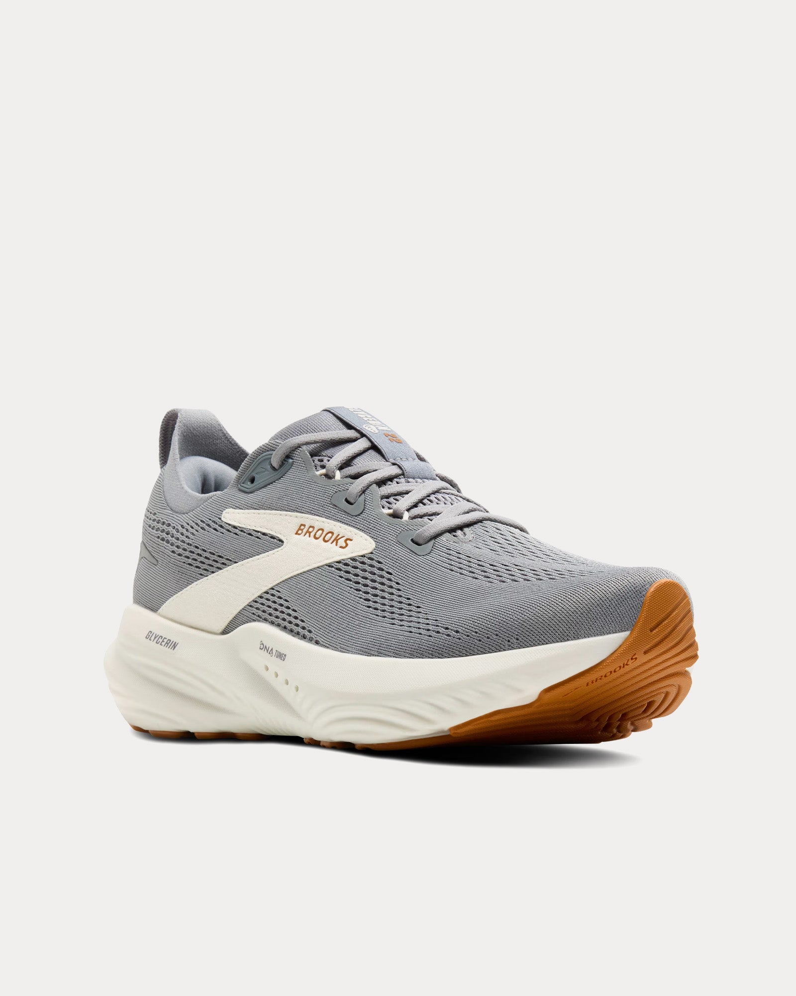 Brooks Running Men's Glycerin 22 Primer Gray / Gray / Honey Ginger ...