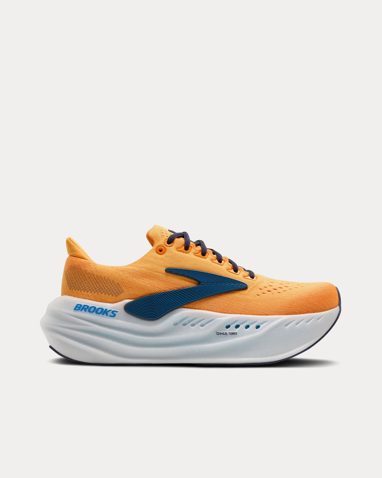 Brooks Running Men's Glycerin Max Blazing Orange / Blue / White Running ...