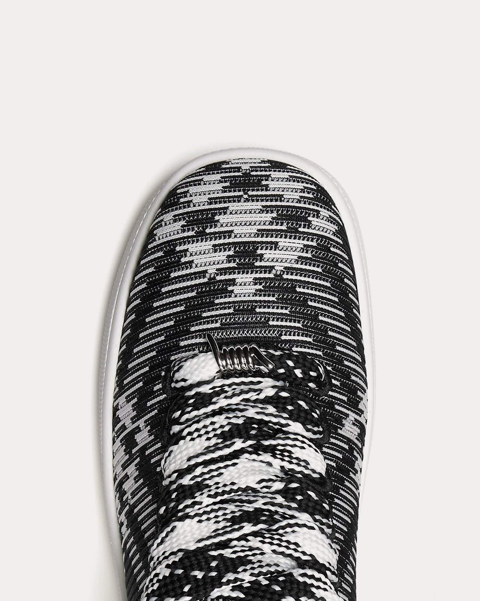 Burberry Men's Box Check Knit Black Low Top Sneakers & Trainers