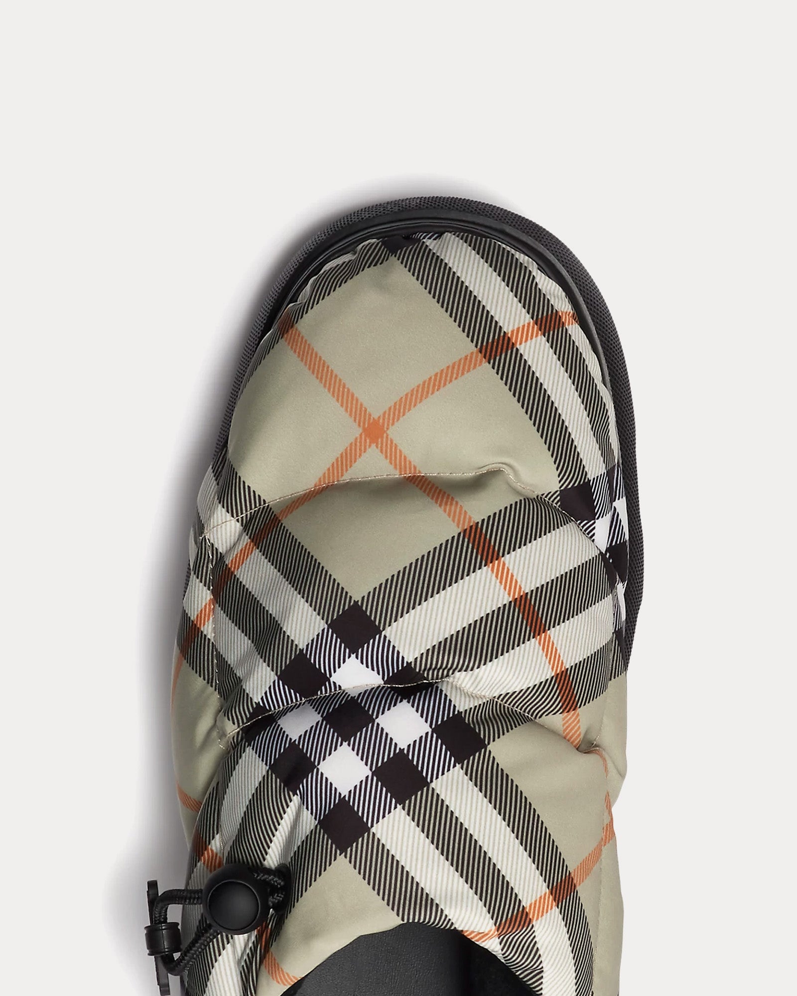 Burberry Men's Check Pillow Nylon Blend Light Sage Mules