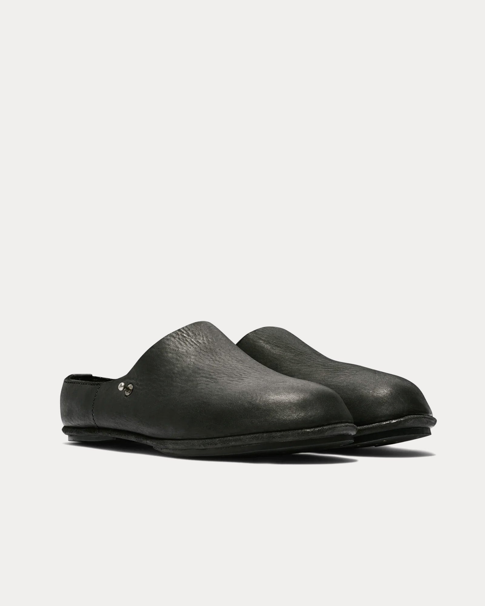 Casey Casey x Guidi Unisex Leather Black Clogs