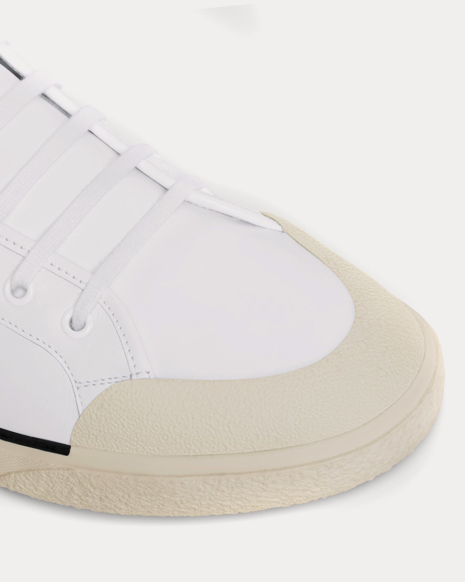 Celine Men's AS-02 Alan Lace-Up Optic White Mid Top Sneakers & Trainers
