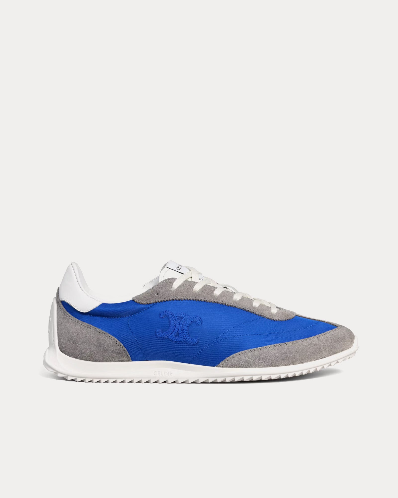 Celine Men's Racer Electric Blue Low Top Sneakers