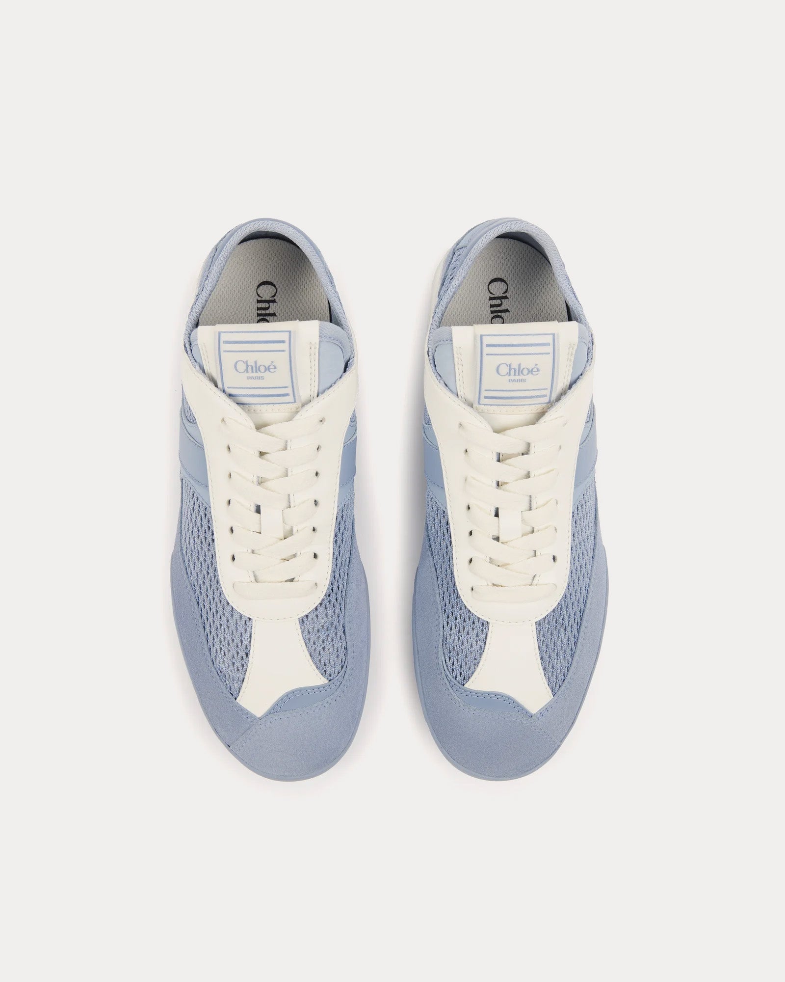 Chloé Women's Chloé Kick Pearl Blue Low Top Sneakers