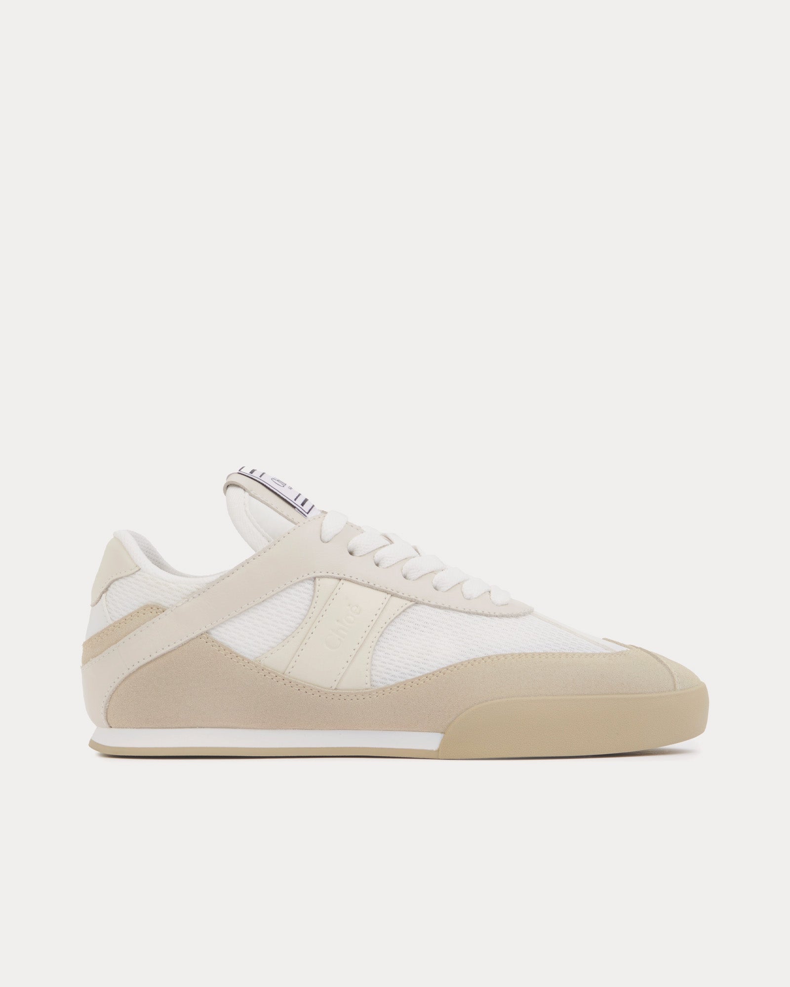 Chloé Women's Chloé Kick Soft Beige Low Top Sneakers