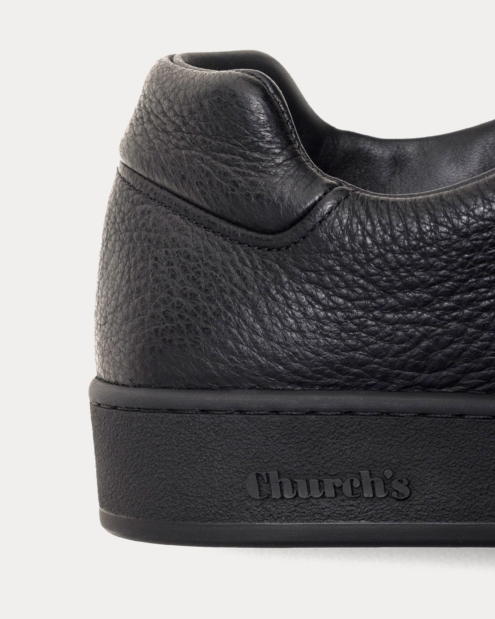 Church's Men's Ludlow Deerskin Black Low Top Sneakers
