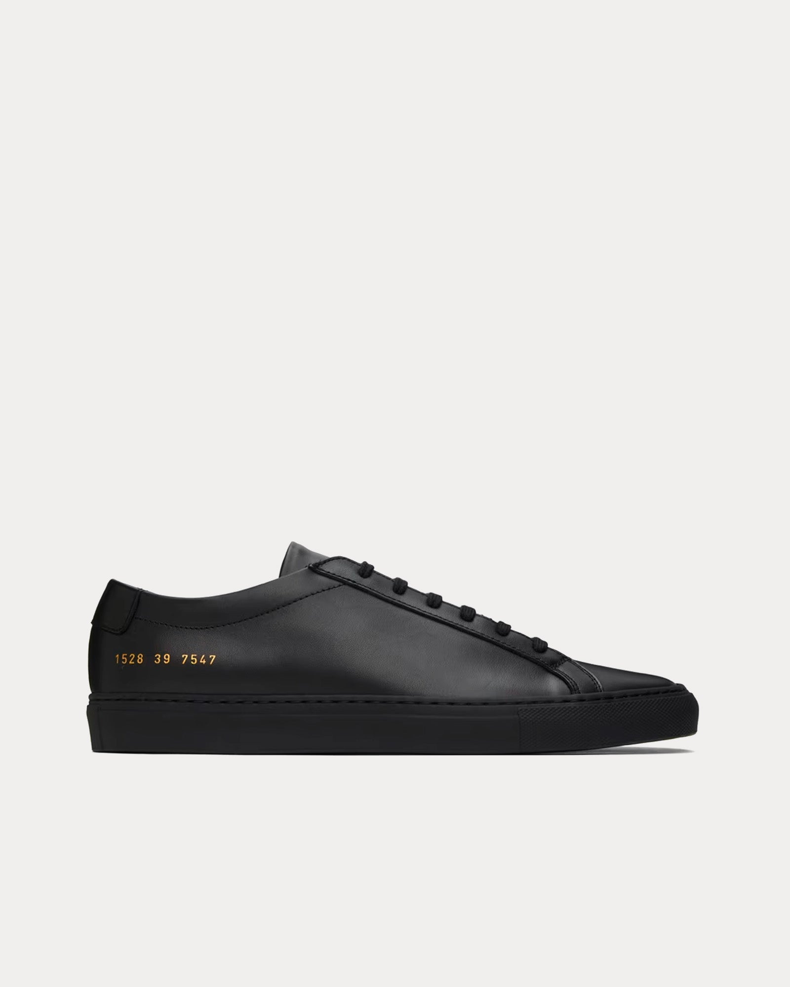 Common Projects Men's Original Achilles Leather Black Low Top Sneakers ...