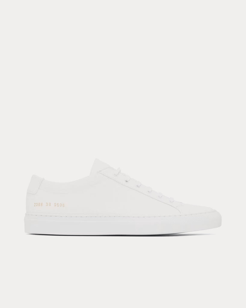 Common Projects Original Achilles Leather White Low Top Sneakers ...