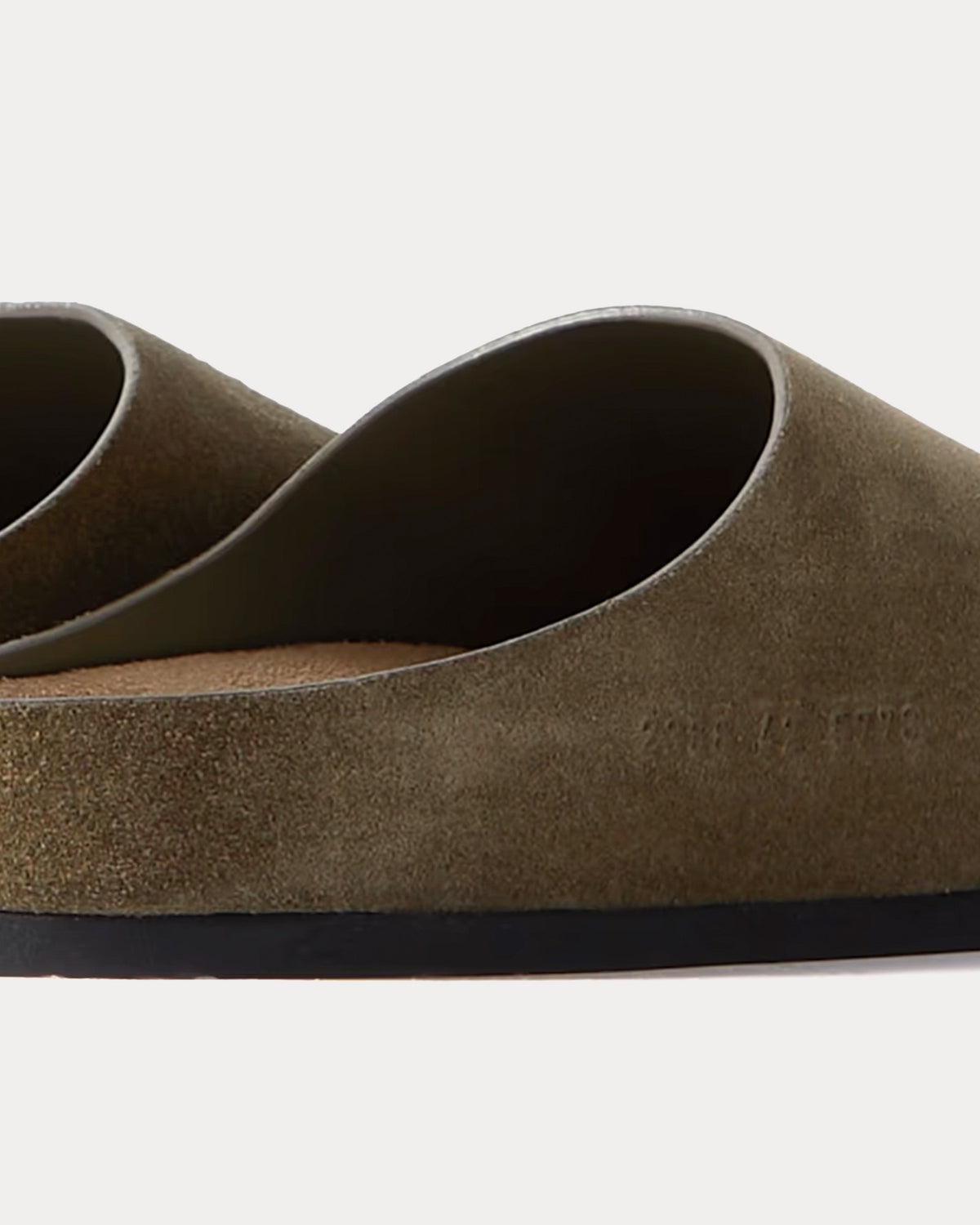Common Projects Suede Army Green Clogs - Sneak in Peace