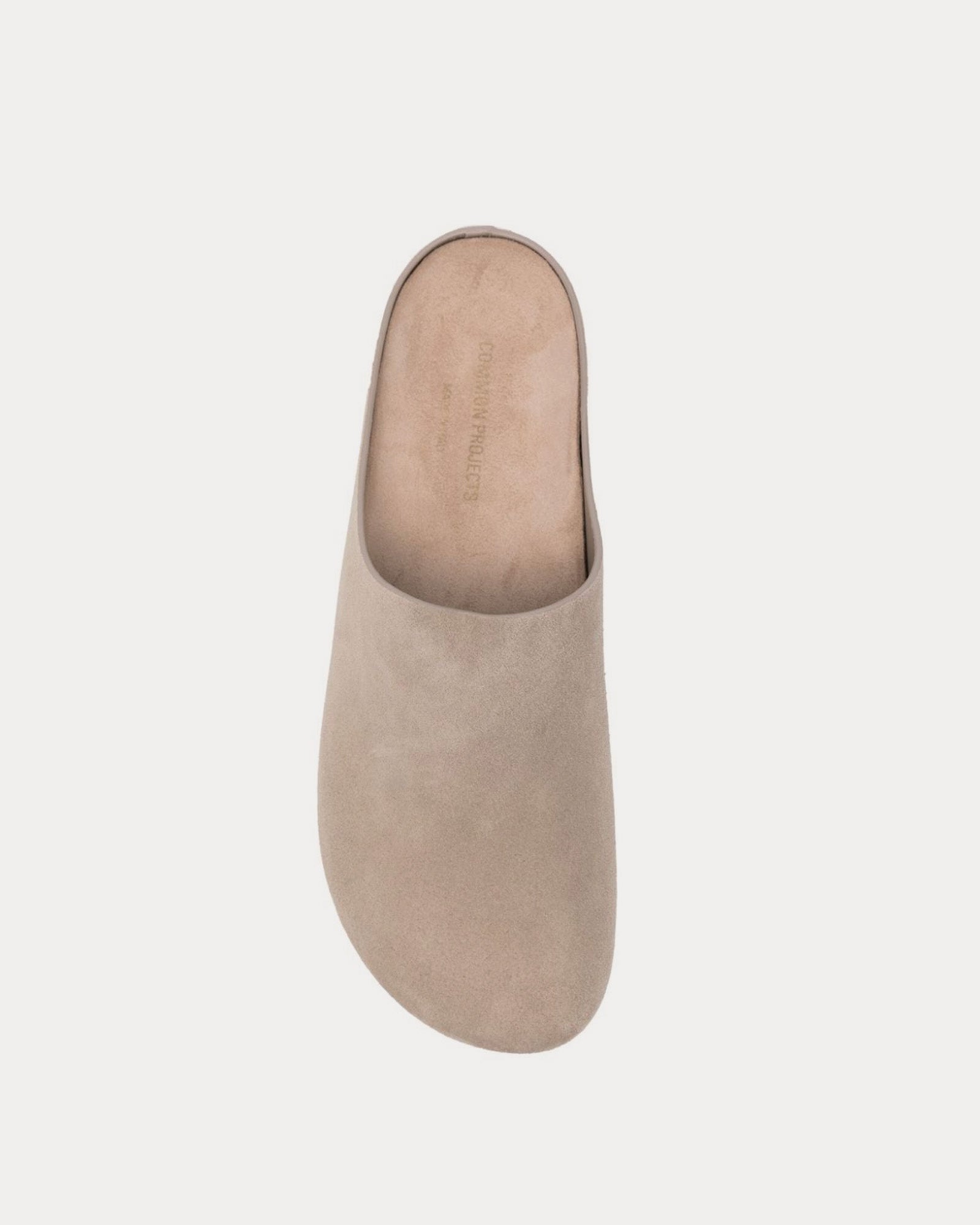 Common Projects Men's Suede Taupe Clogs