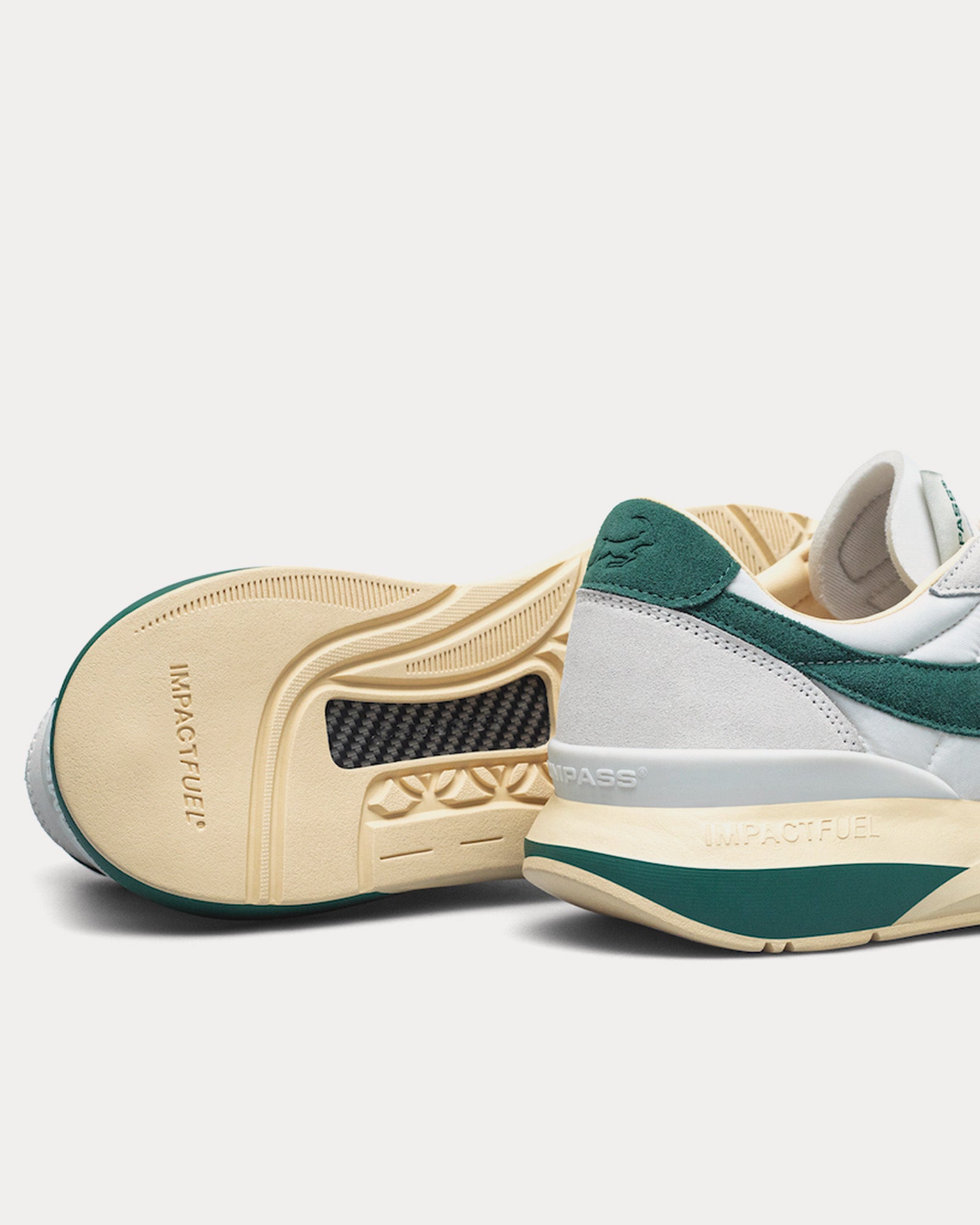 Compass Unisex Velocity Creme / Spinach Low Top Sneakers & Trainers