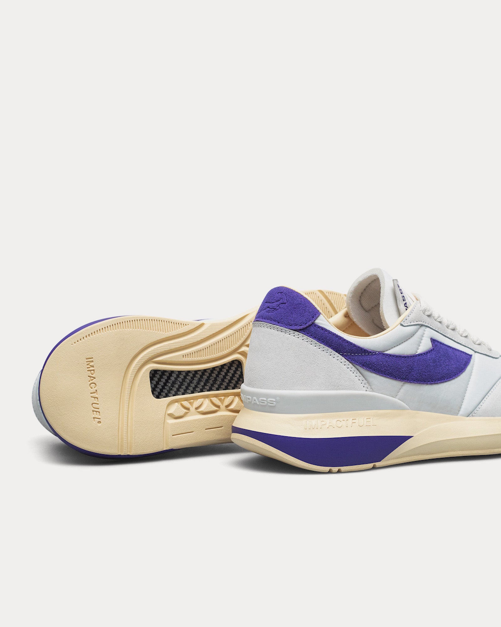 Compass Unisex Velocity Creme / Grape Low Top Sneakers & Trainers