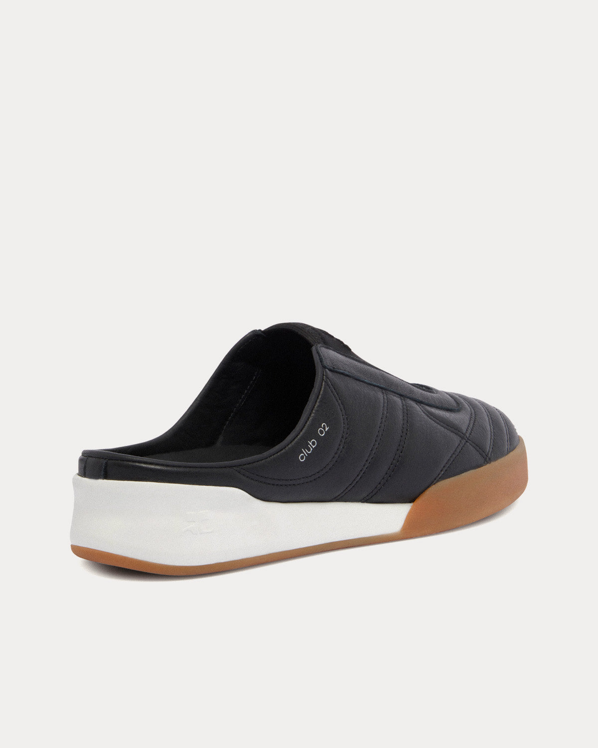 Courrèges Mules Club 02 Leather Black Slip On Sneakers - Sneak in Peace
