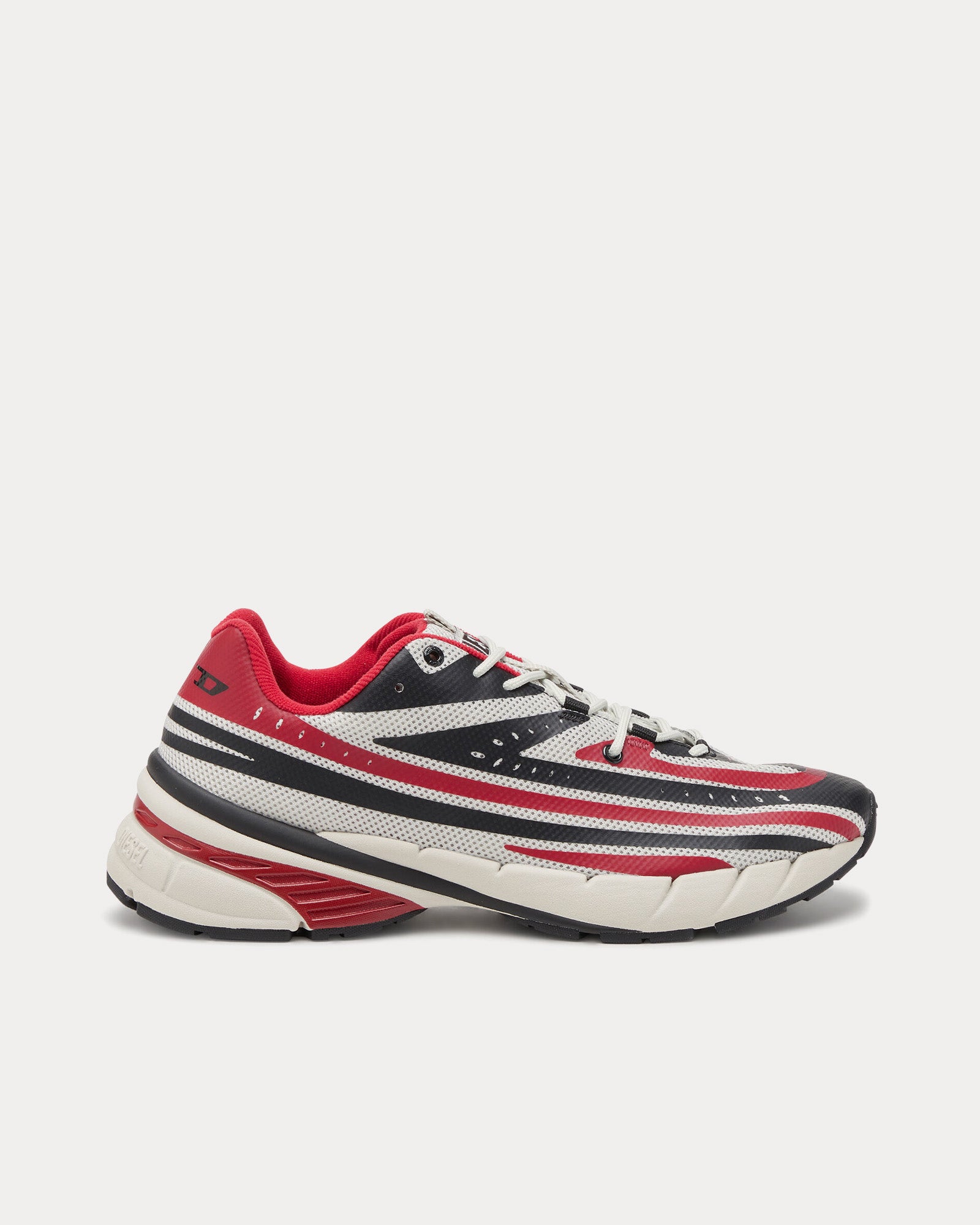Diesel Men's D-Airspeed Black / Red Low Top Sneakers & Trainers