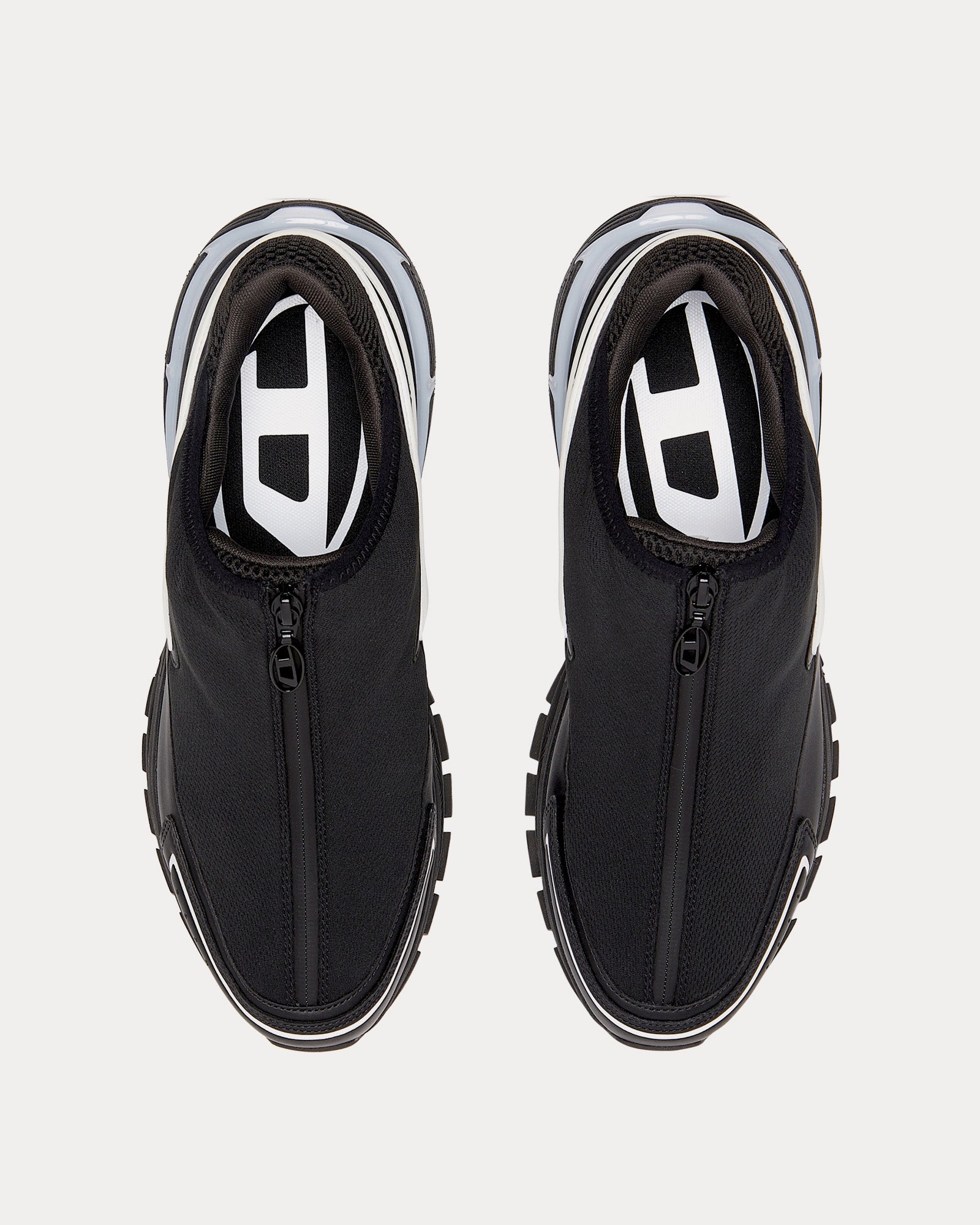 Diesel S-Serendipity Pro-X1 Zip X Black / White Slip On Sneakers ...