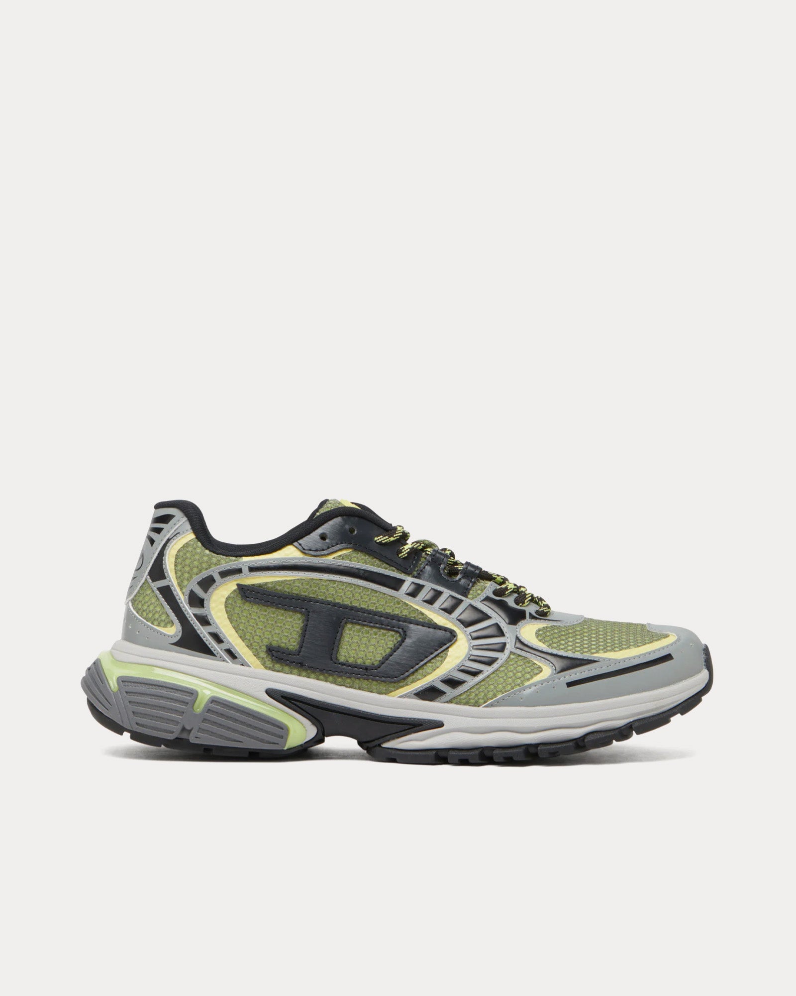Diesel Men's S-Pro-V-Dense Low Grey / Green Low Top Sneakers