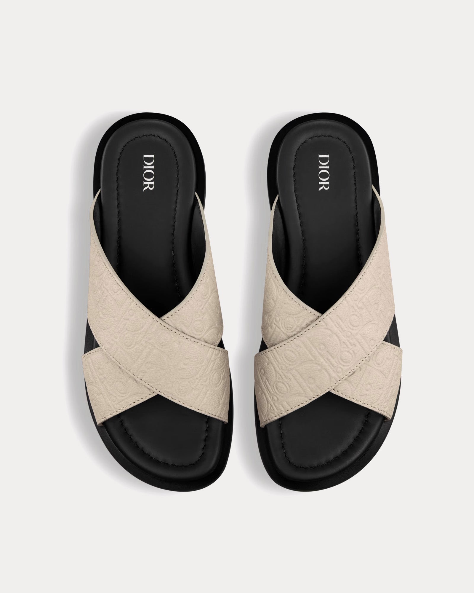 Dior Men's Alias Leather Beige Sandals