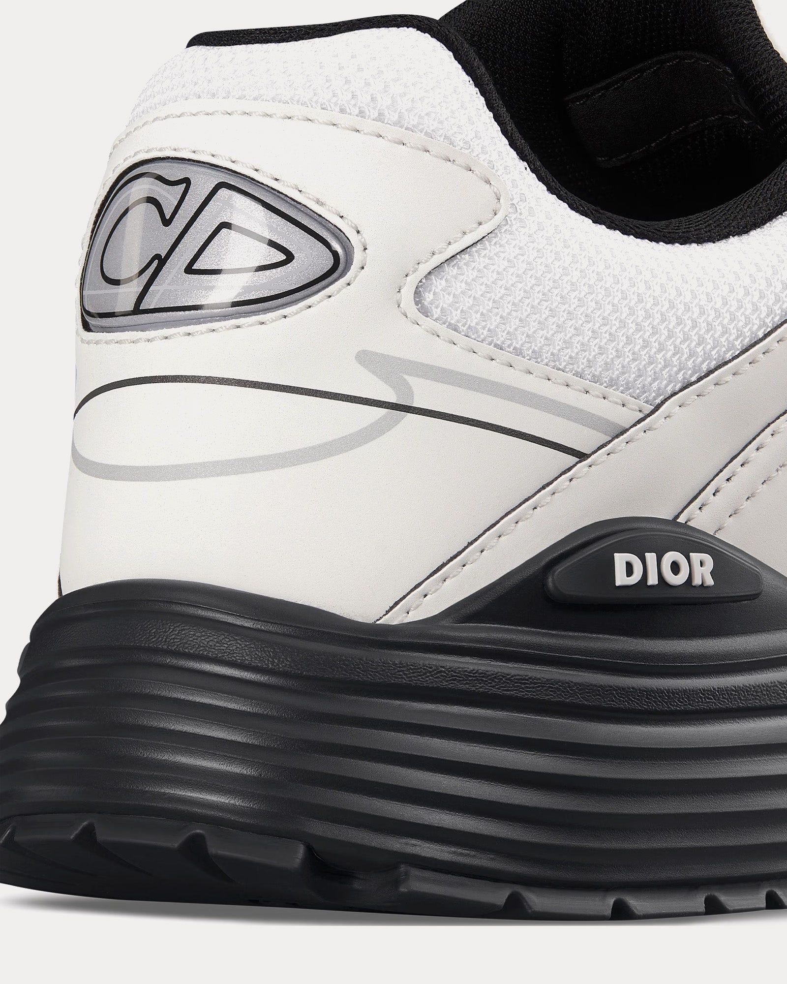 Dior Men's B30 Mesh & Technical Fabric White Low Top Sneakers