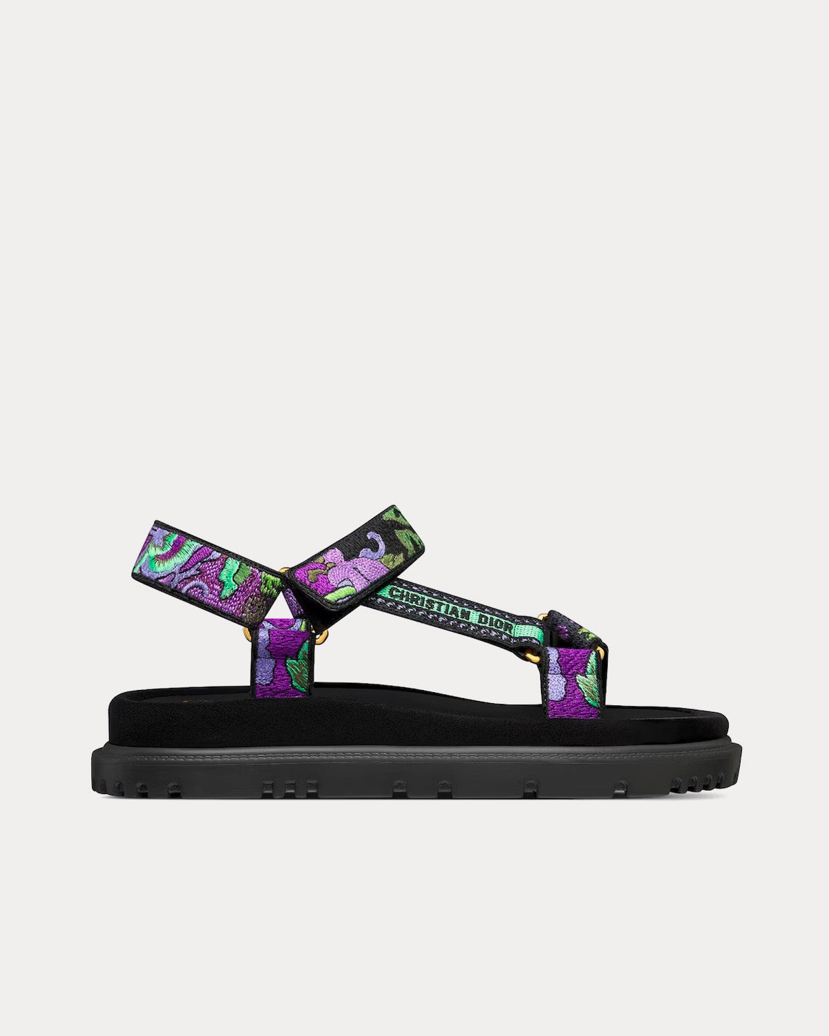 Dior Women's D-Wave Multicolor Dior Indian Purple Embroidered Cotton ...