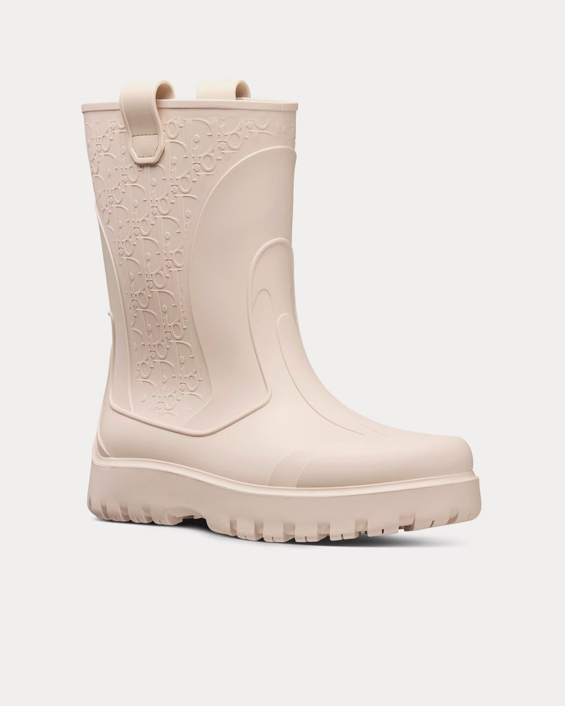 Dior Garden Beige Rubber With Dior Oblique Motif Rain Boots Sneak In
