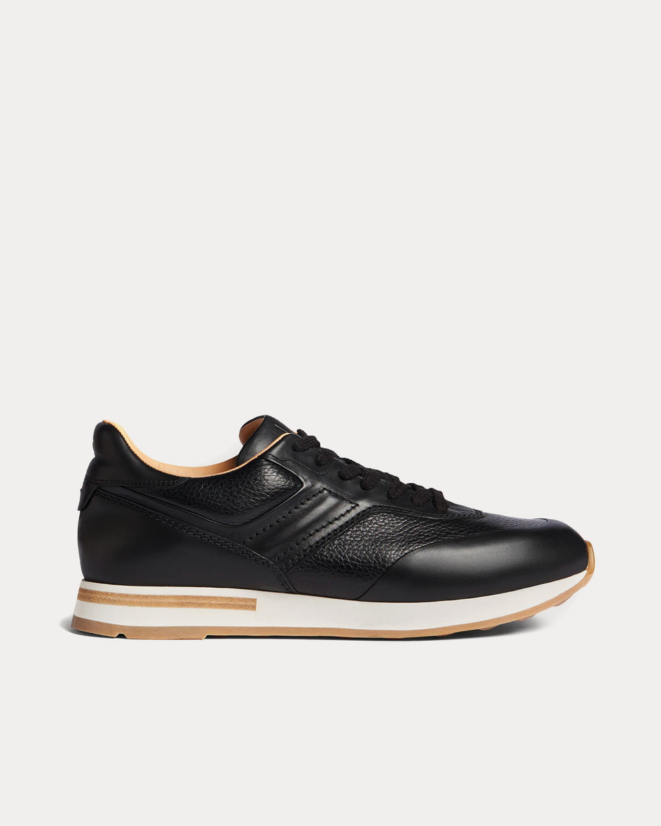 Dunhill Duke II Leather Runner Black Low Top Sneakers - Sneak in Peace