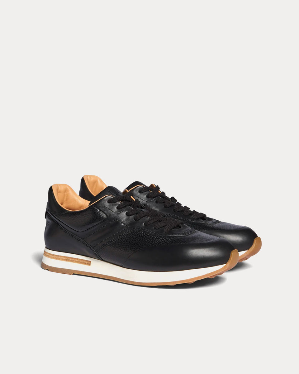 Dunhill Duke II Leather Runner Black Low Top Sneakers - Sneak in Peace