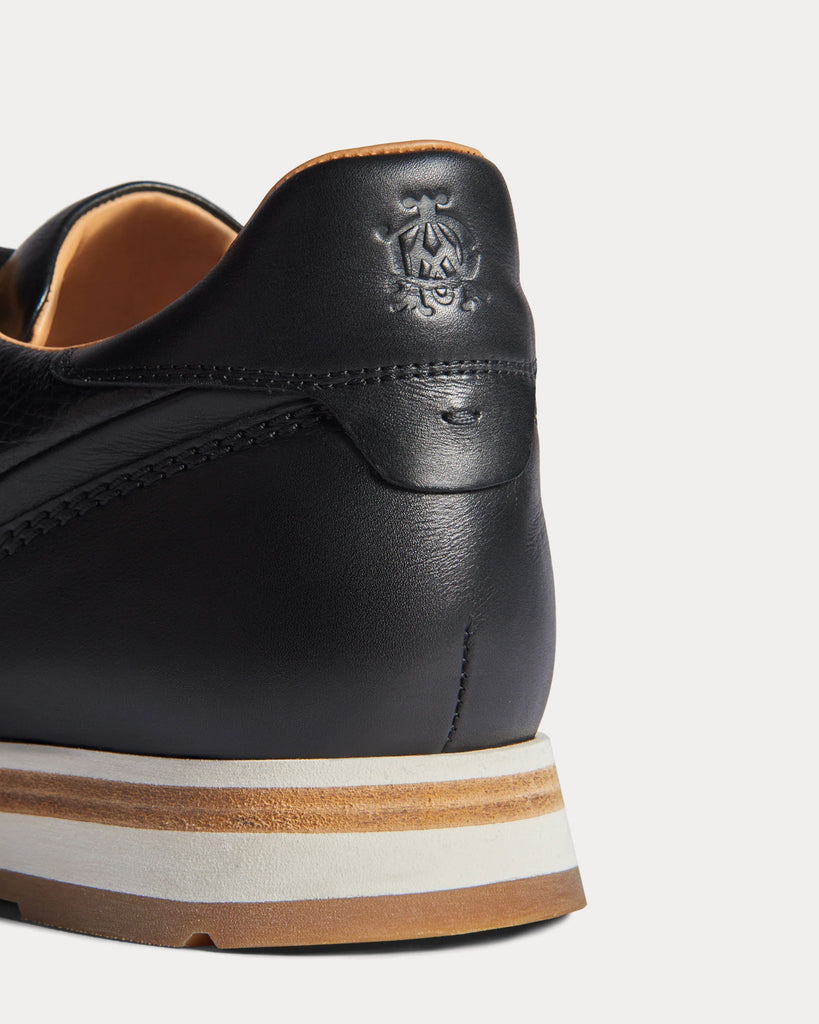 Dunhill Duke II Leather Runner Black Low Top Sneakers - Sneak in Peace
