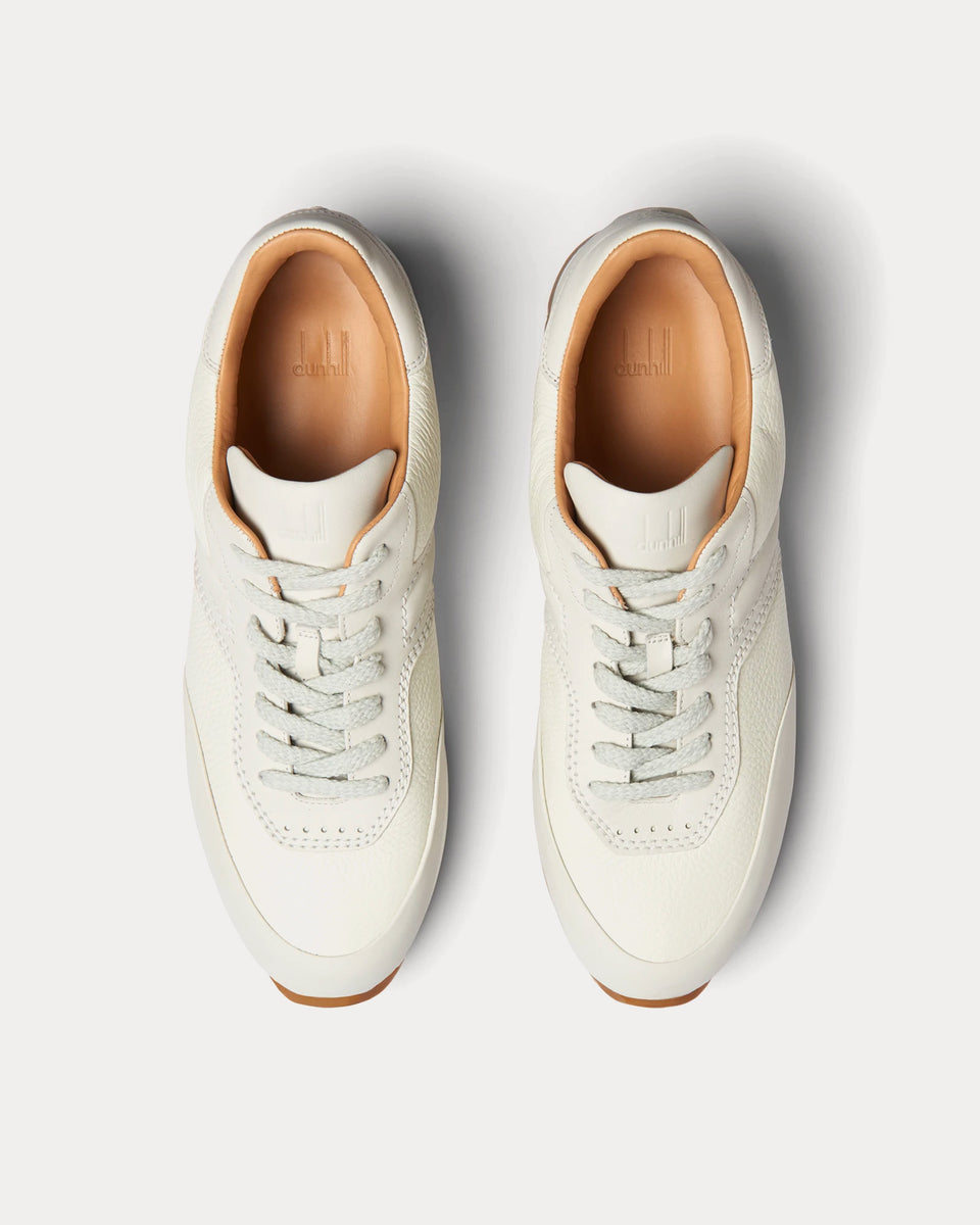 Dunhill Duke II Leather Runner Off White Low Top Sneakers - Sneak in Peace