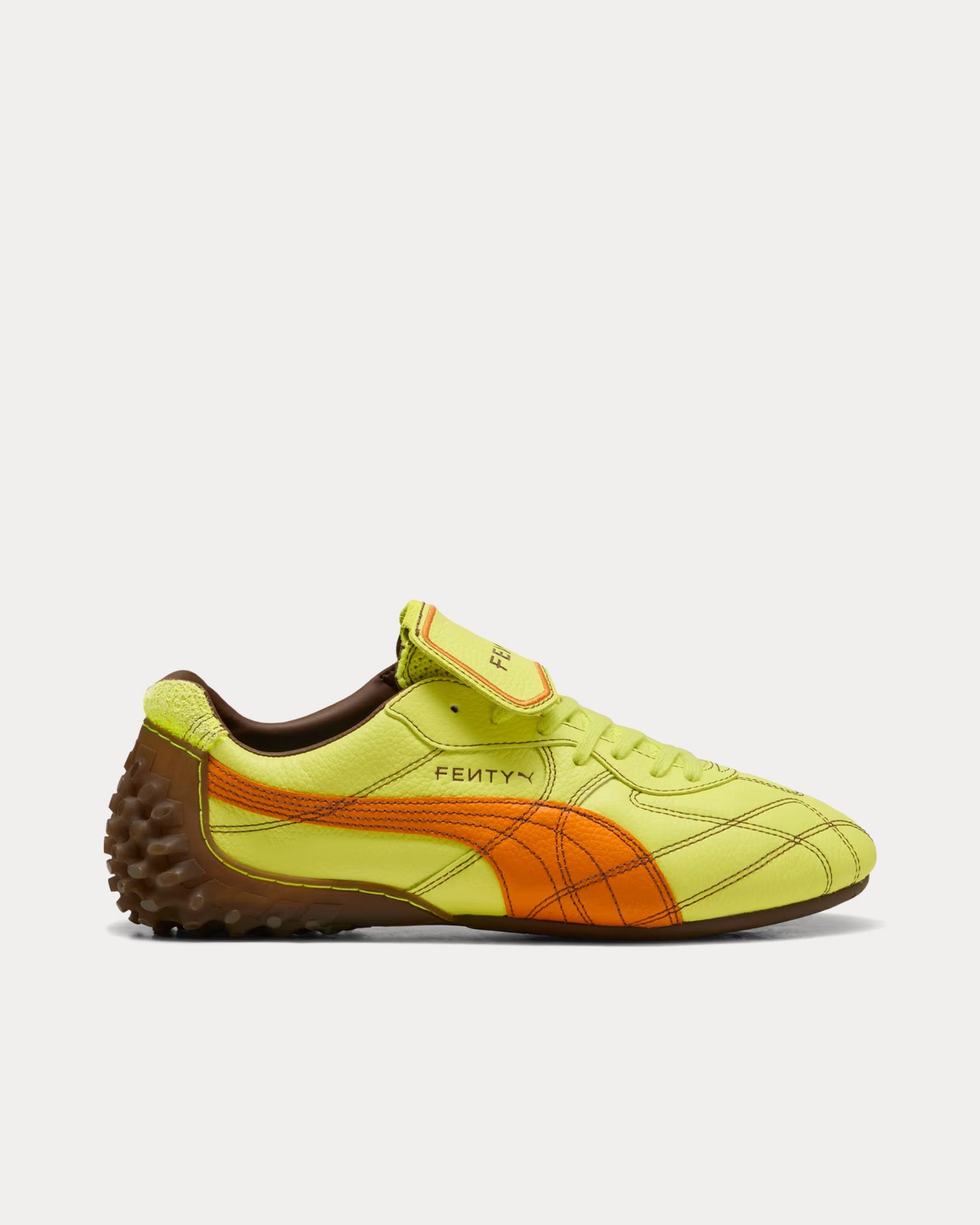 Puma x Fenty Unisex Avanti LS Stitched Lime Sheen / Pumpkin Pie Low Top Sneakers & Trainers