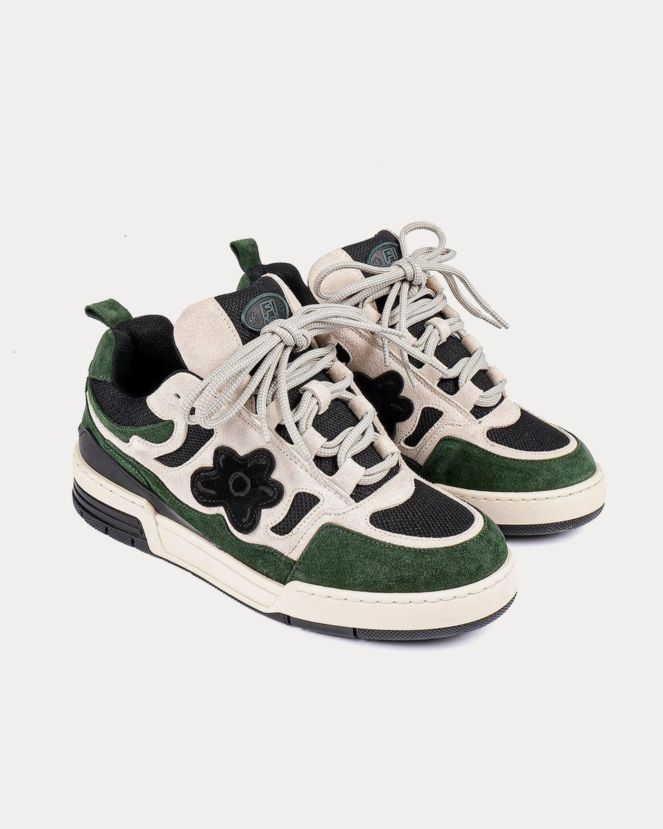 Flower Instincts x Rebecca Maria Bretton Woods Green / Black Low Top ...