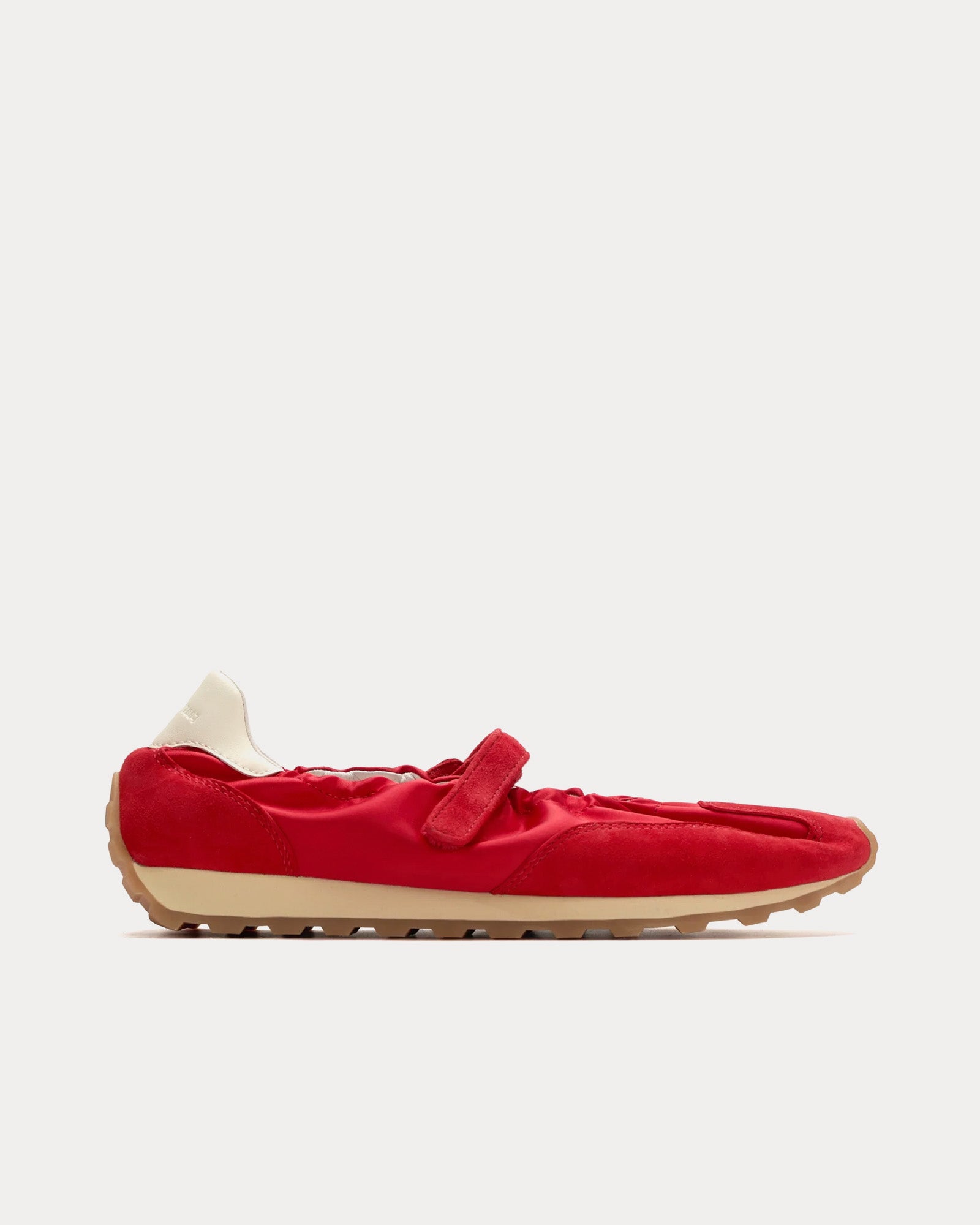 Foot Industry Women's Mary Jane Runner Chinese Red / Antique White Slip ...
