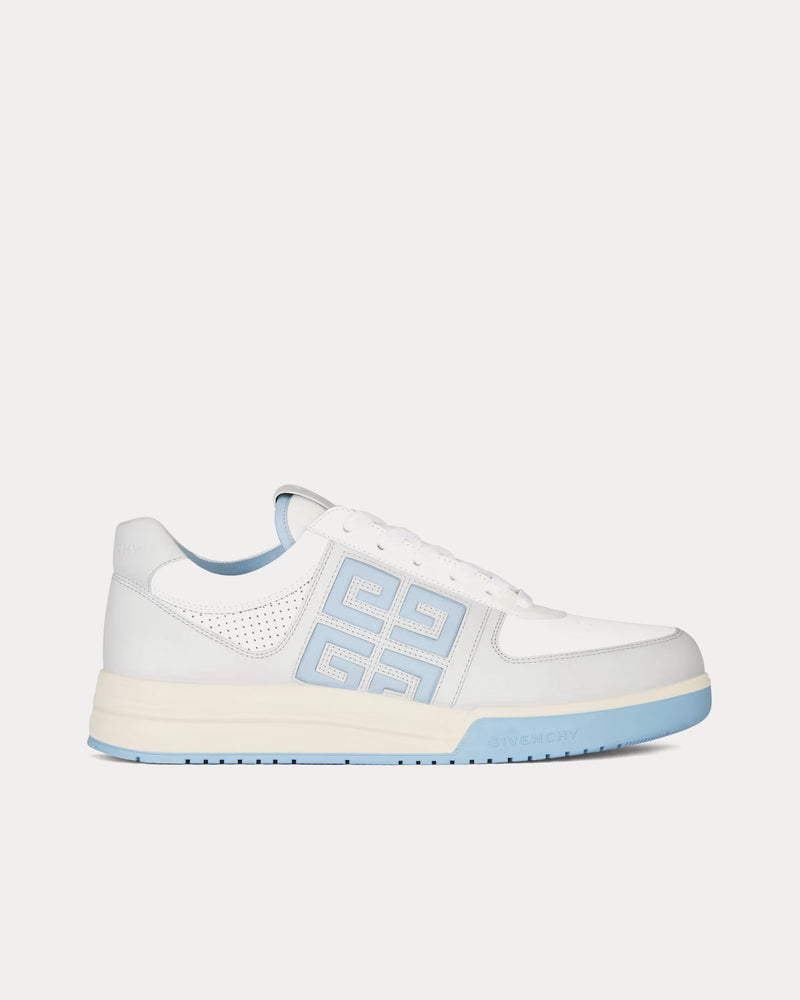 Buy Givenchy Men's G4 Leather & Perforated Leather Grey / Blue Low Top ...