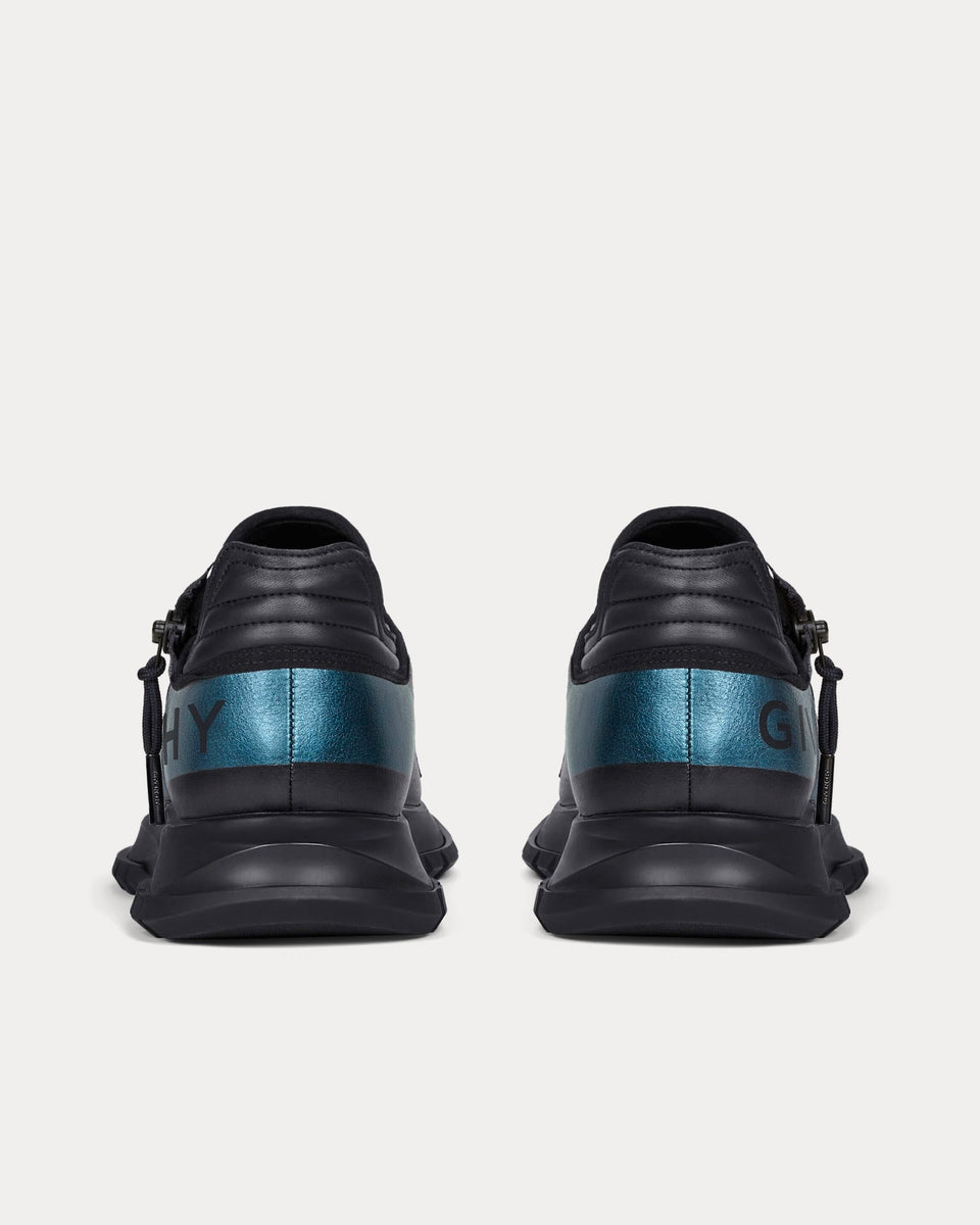 Givenchy Spectre Runner Laminated Leather with Zip Blue / Silvery Low ...