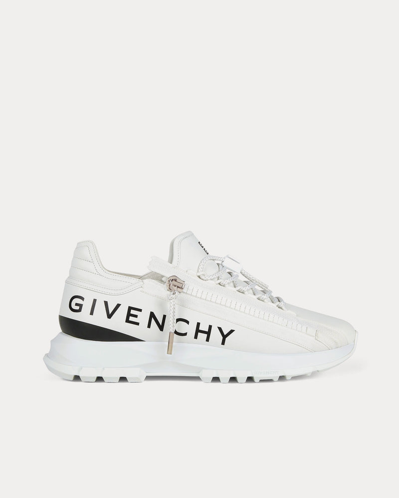Givenchy Men's Spectre Runner Leather With Zip White Low Top Sneakers ...