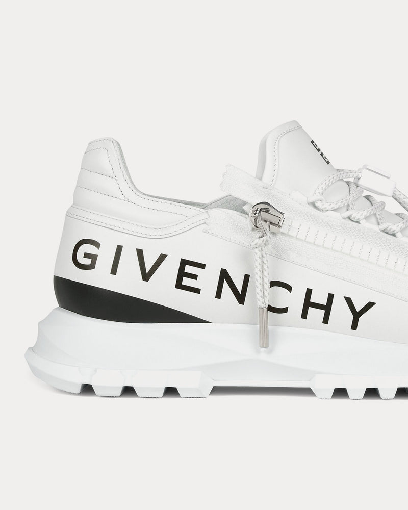 Givenchy Men's Spectre Runner Leather With Zip White Low Top Sneakers ...