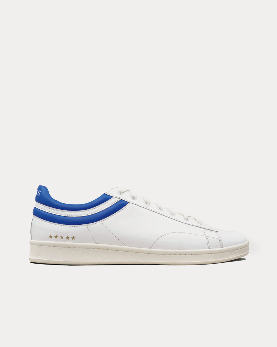 Helms Paris Flying Ace Leather White / French Blue Low Top Sneakers ...