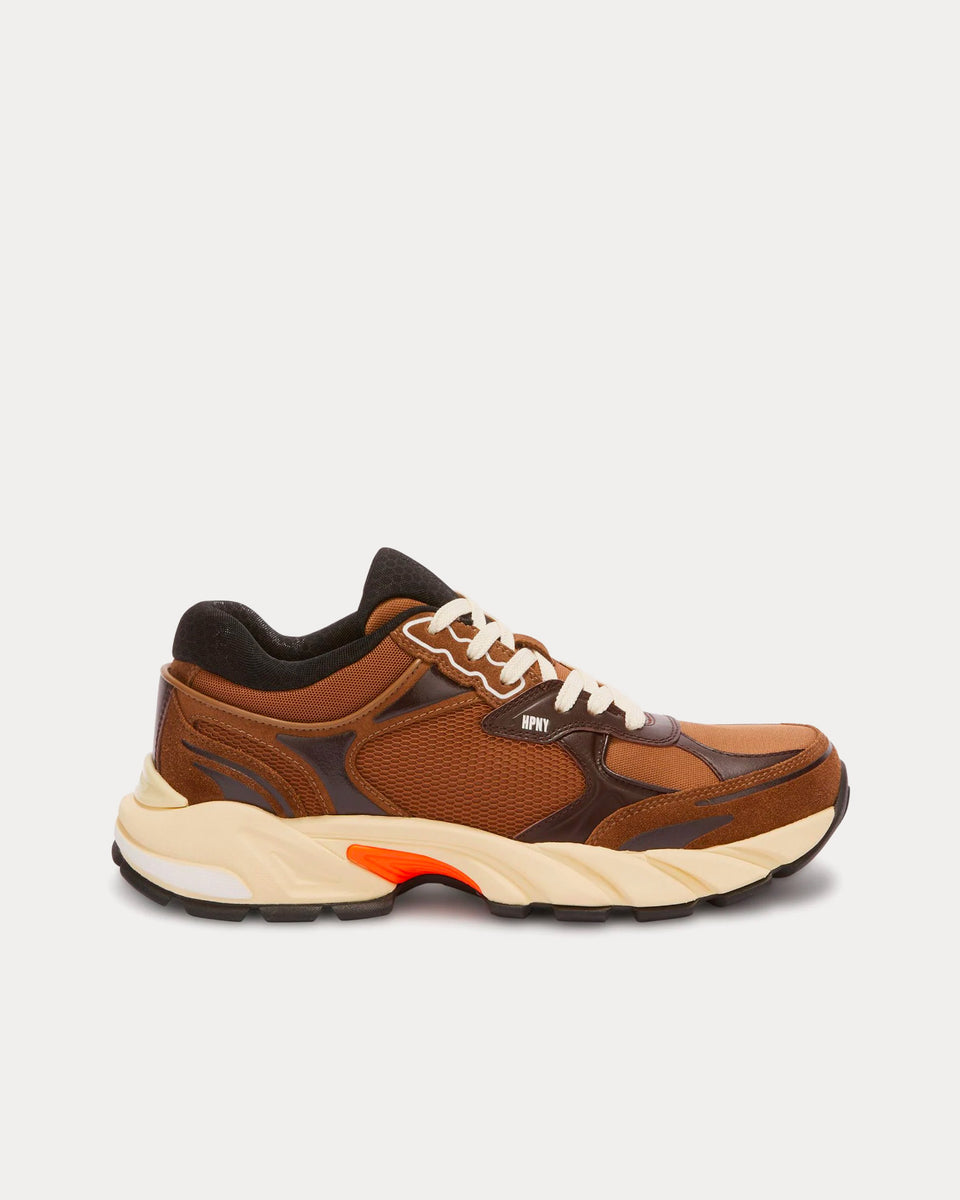 Heron Preston Block Stepper Suede Brown / Brown Low Top Sneakers ...